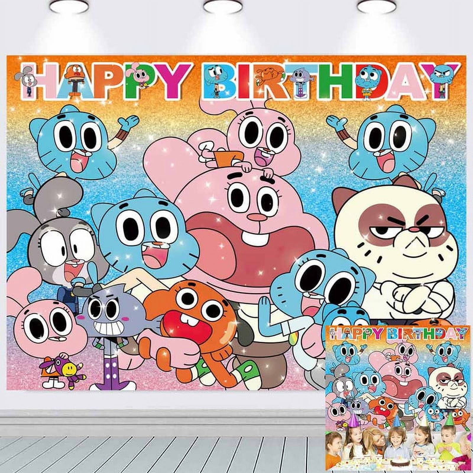 The Amazing World of Gumball Backdrop Banner Party Supplies Poster ...