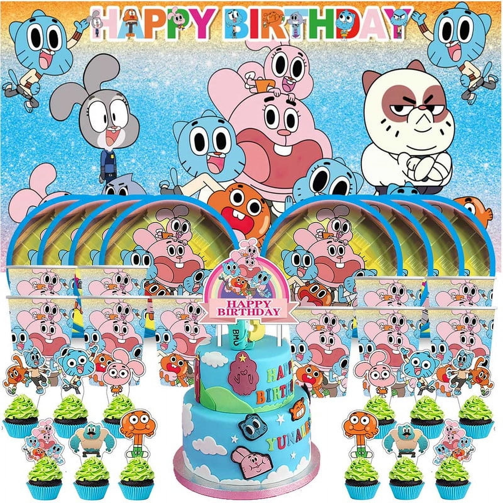 The Amazing World of Gumball Birthday Cups Party Supplies Decor ...