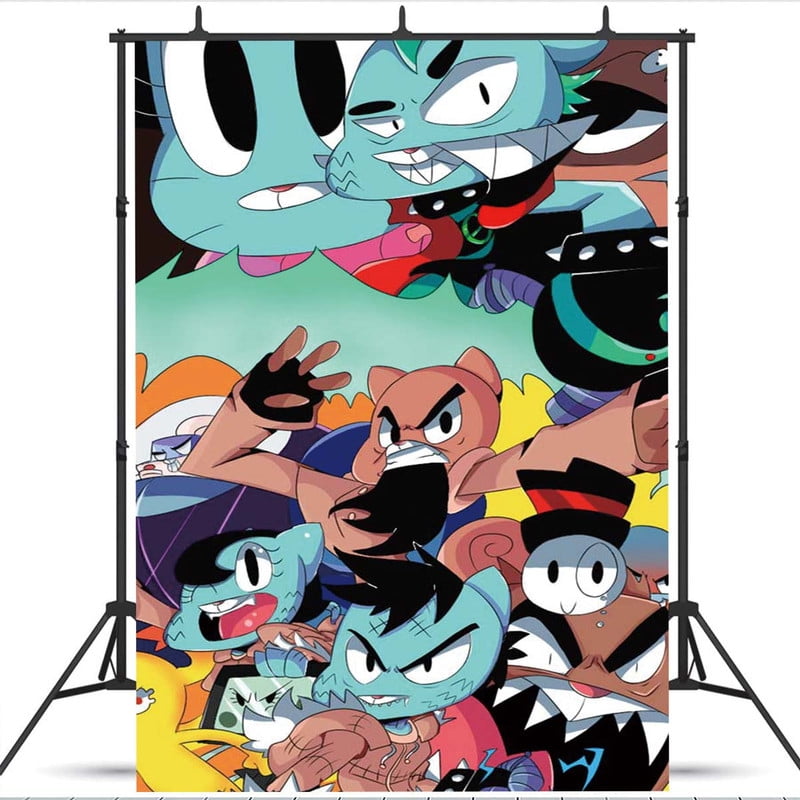 The Amazing World of Gumball Birthday Party Supplies Banner Backdrop ...