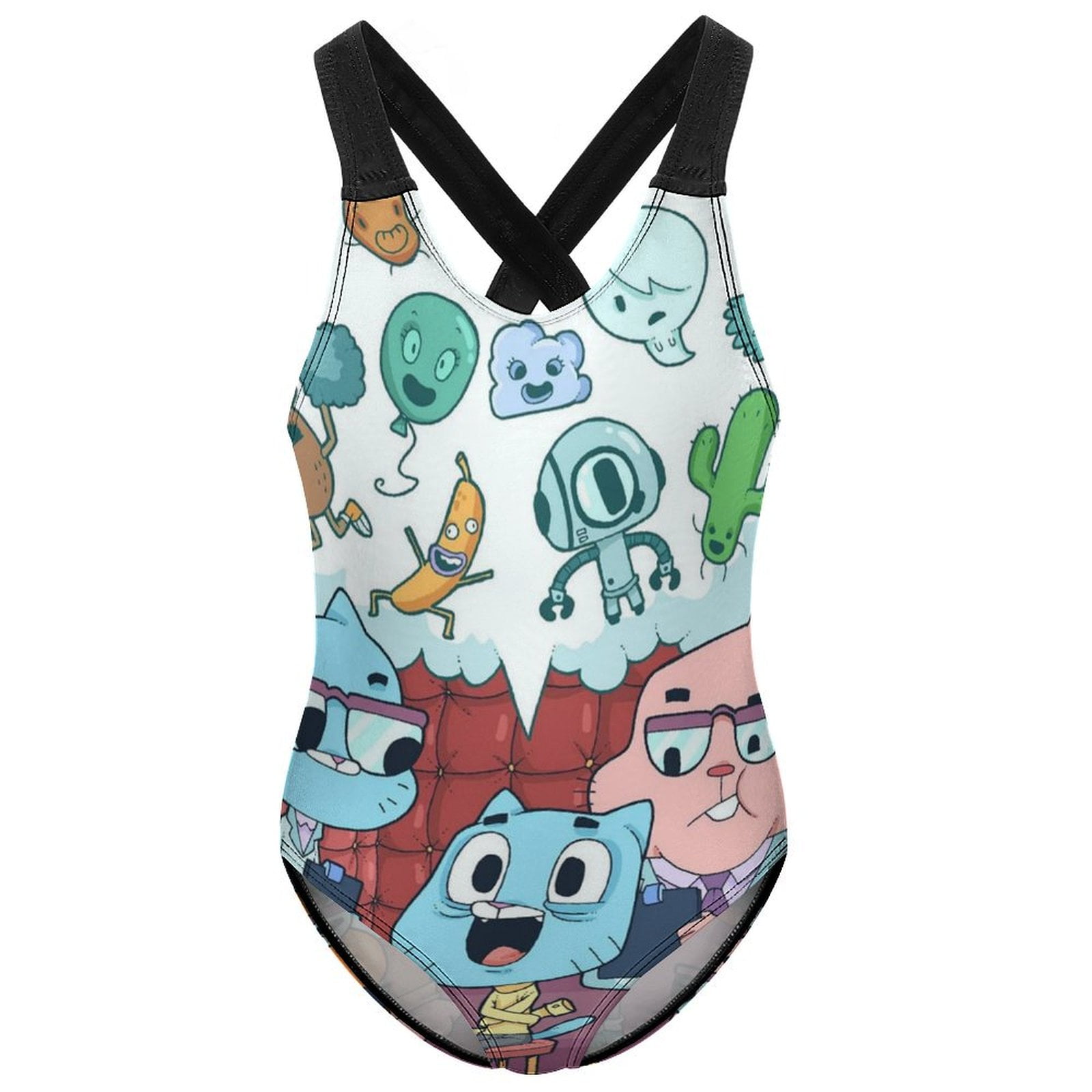 The Amazing World of Gumball Cartoon Children's One-piece Swimsuit ...