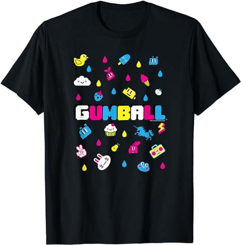 The Amazing World of Gumball Fun Drops T-Shirt - Walmart.com