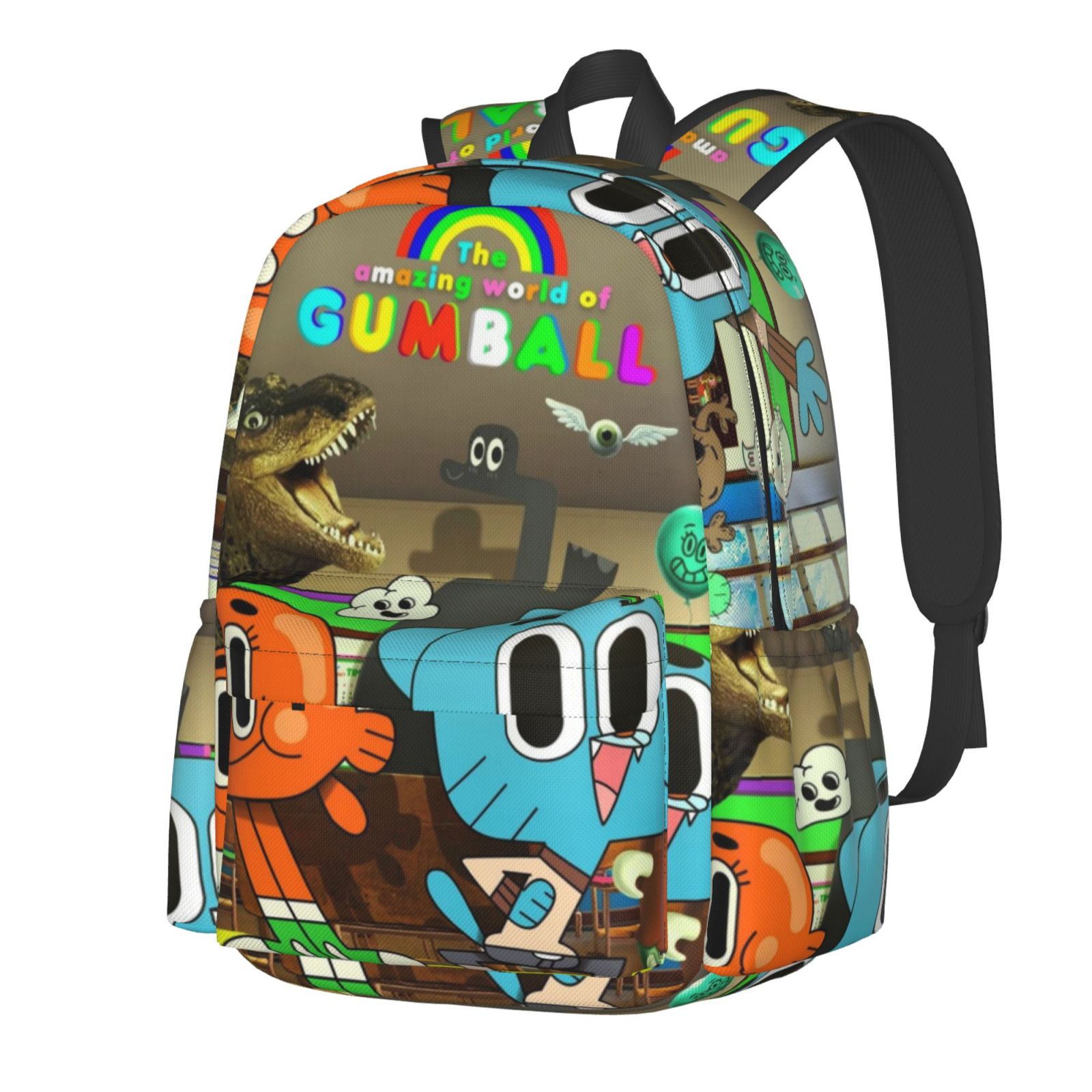 The Amazing World of Gumball Laptop Backpack Large Capacity Lightweight ...