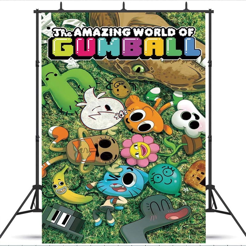 The Amazing World of Gumball Party Supplies Backdrop Banner Poster ...