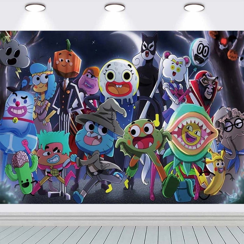 The Amazing World of Gumball Party Supplies Background Backdrop ...