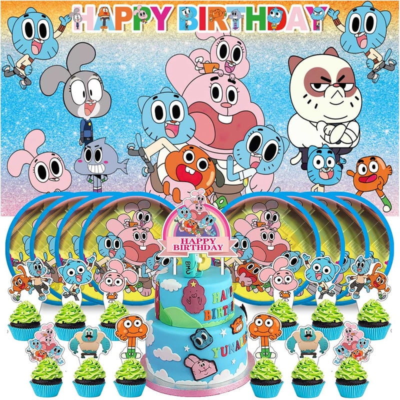 The Amazing World of Gumball Party Supplies Decor Plates Decorations ...