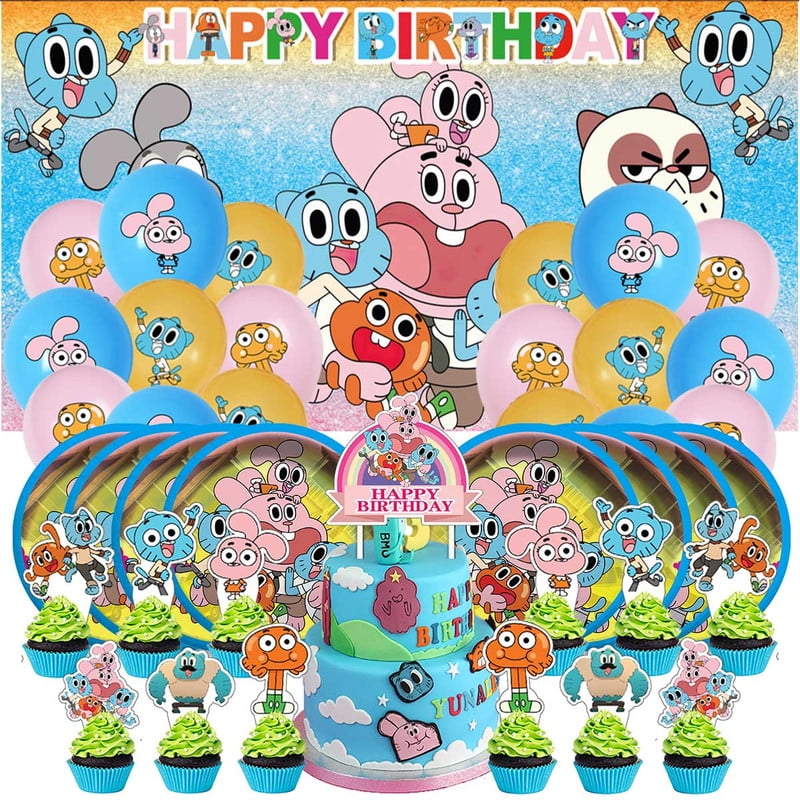 The Amazing World of Gumball Party Supplies Plates Decorations Birthday ...
