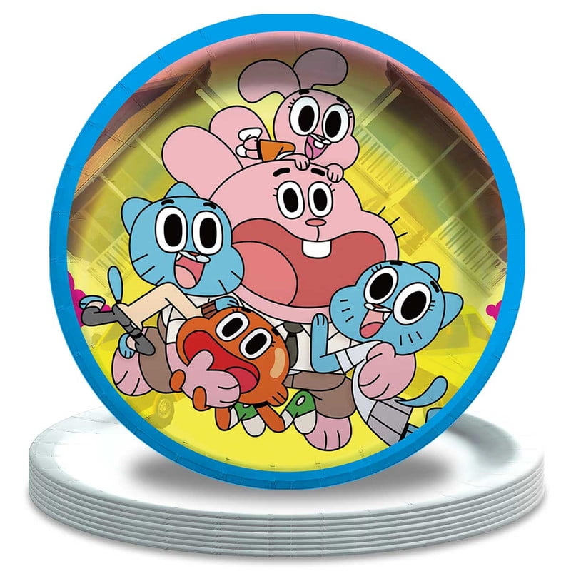 The Amazing World of Gumball Party Supplies Tableware Plates Disposable ...