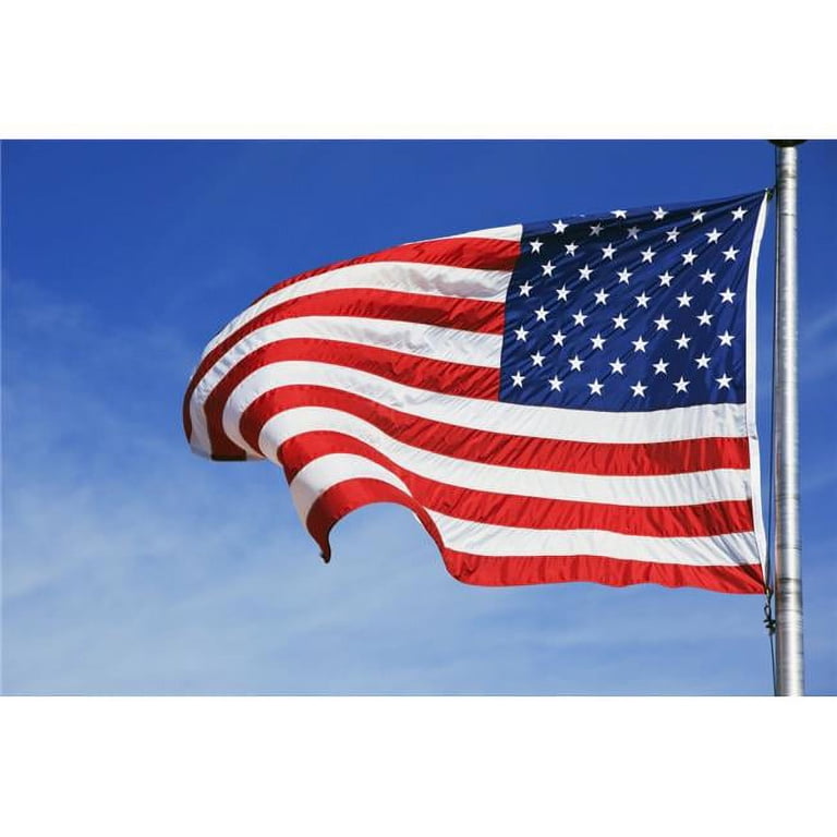 Large Printable American Flag US Flag Patriotic Canvas Wall Art, Large