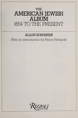 Pre-Owned American Jewish Album Hardcover - Walmart.com