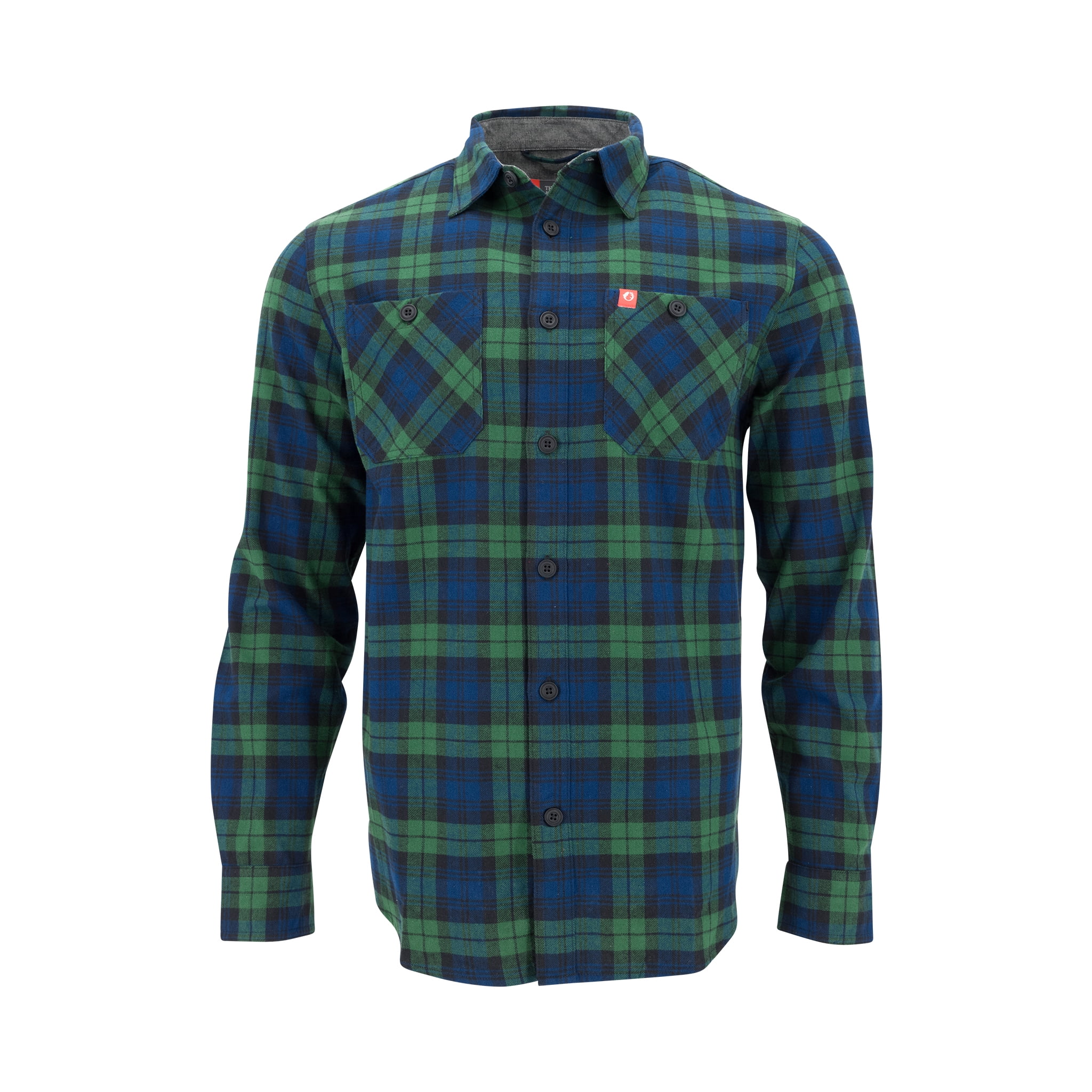 The American Outdoorsman Men's Long Sleeve Heavyweight Plaid Flannel ...