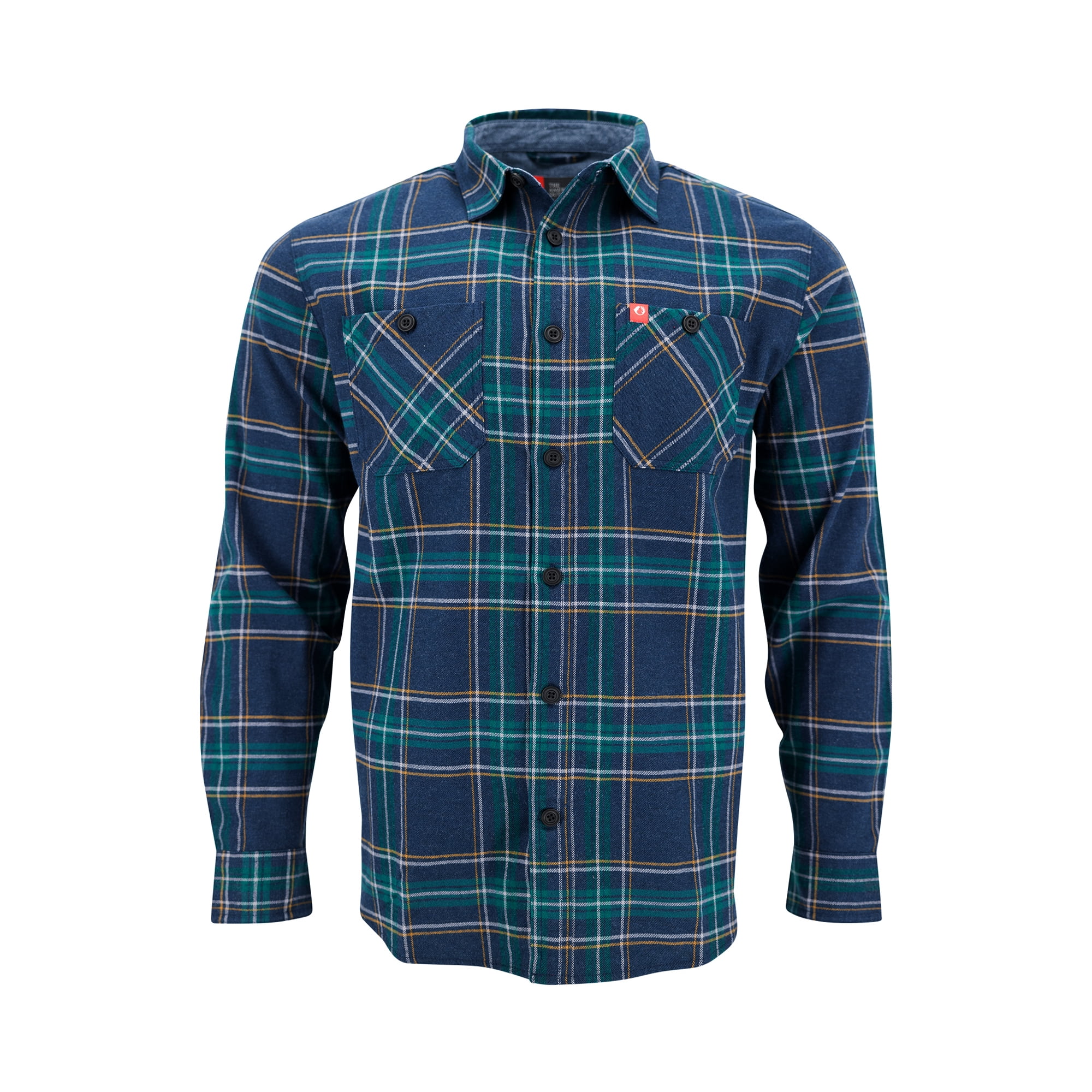 The American Outdoorsman Men's Long Sleeve Heavyweight Plaid Flannel ...