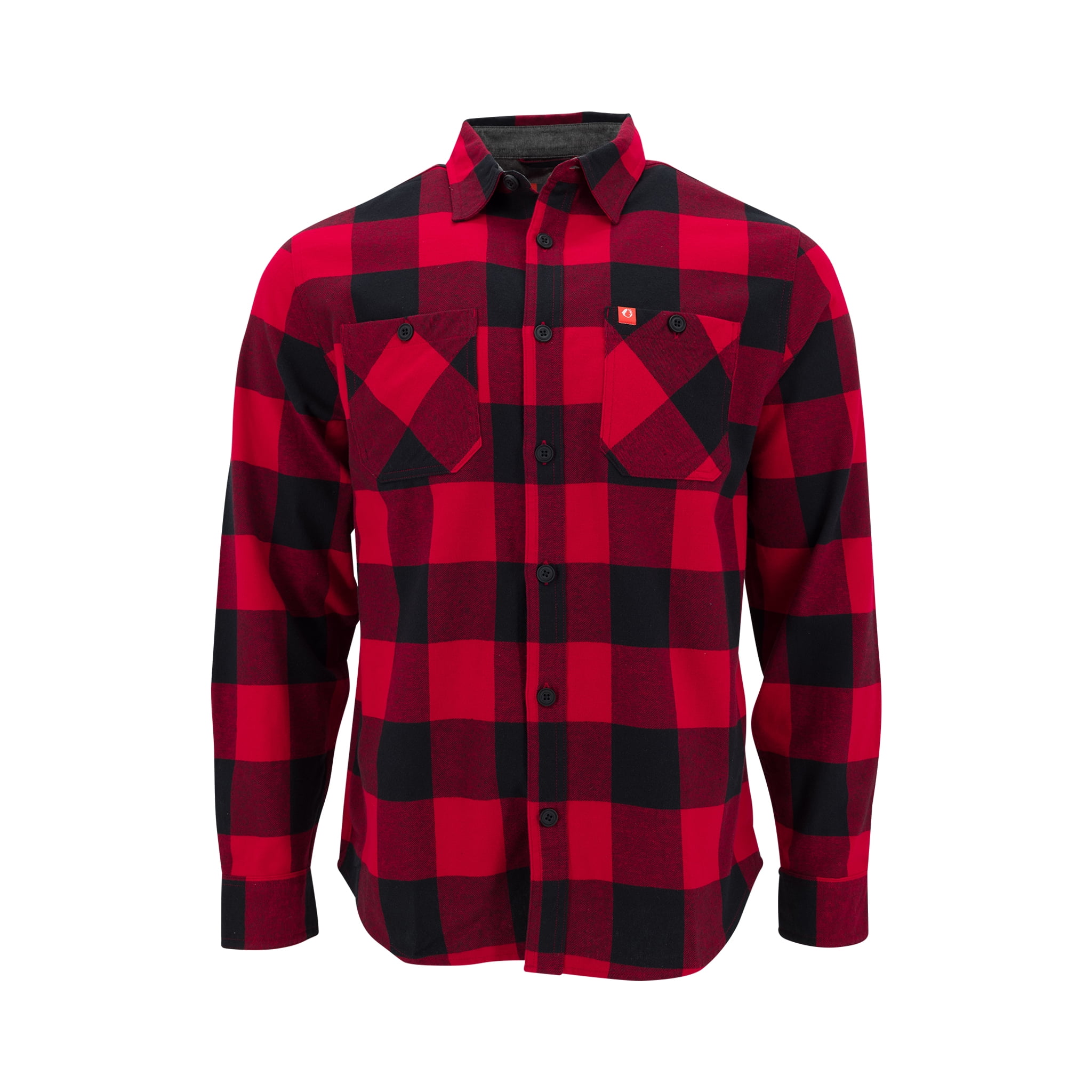 The American Outdoorsman Men's Long Sleeve Heavyweight Plaid Flannel ...