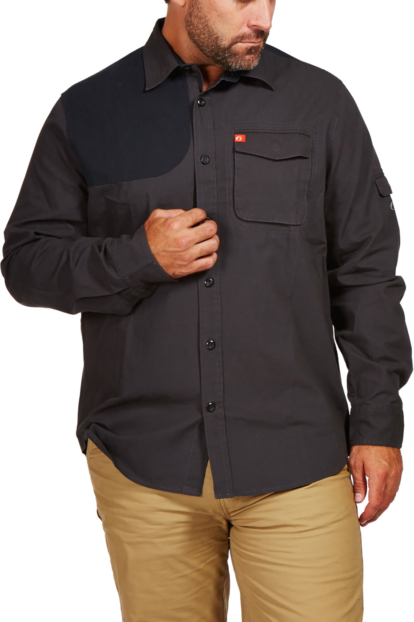 The American Outdoorsman Tactical Shooting Shirt with Elbow Patches ...