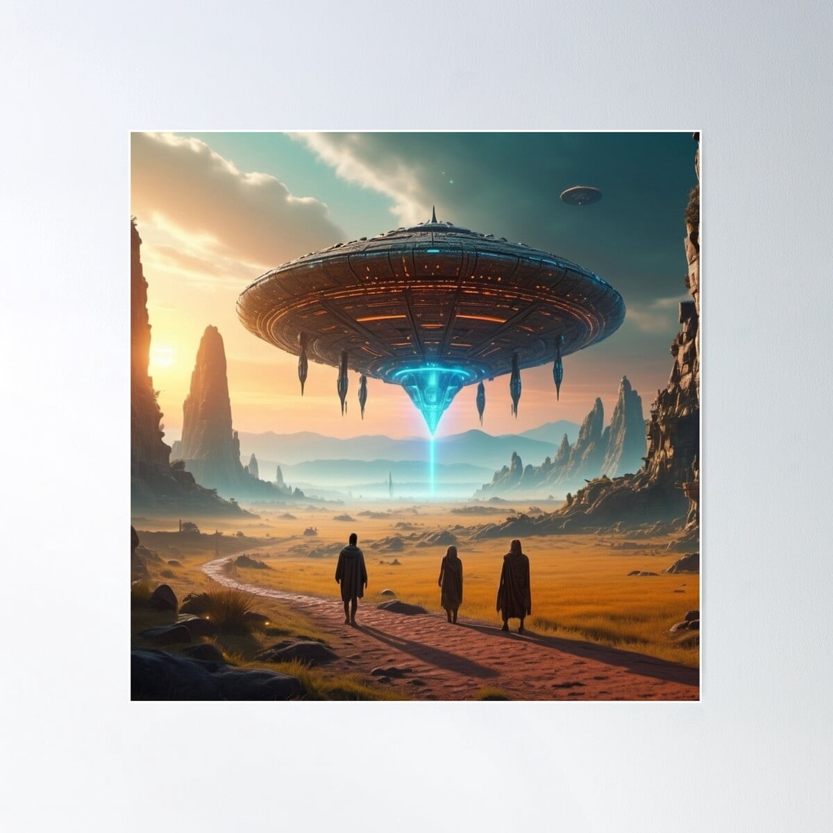 The Ancient Descent - Ancient Aliens Poster Wall Art, Modern Wall Decor ...