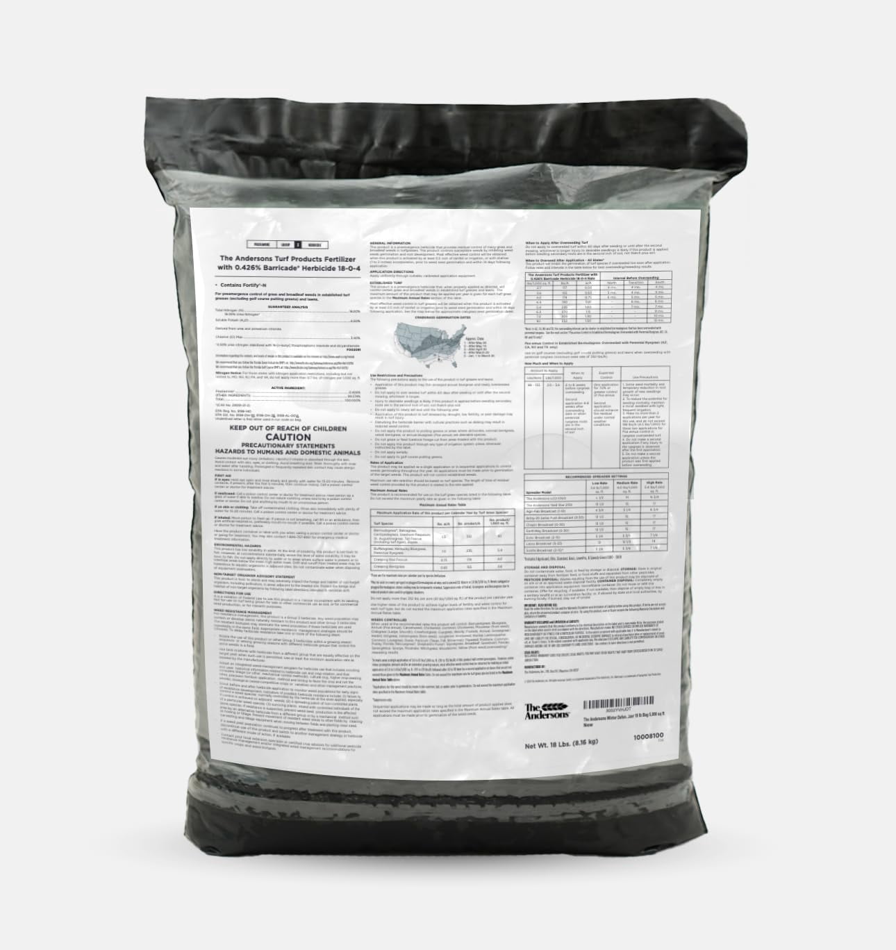 The Andersons 18-0-4 Barricade Fertilizer with Pre Emergent Weed ...