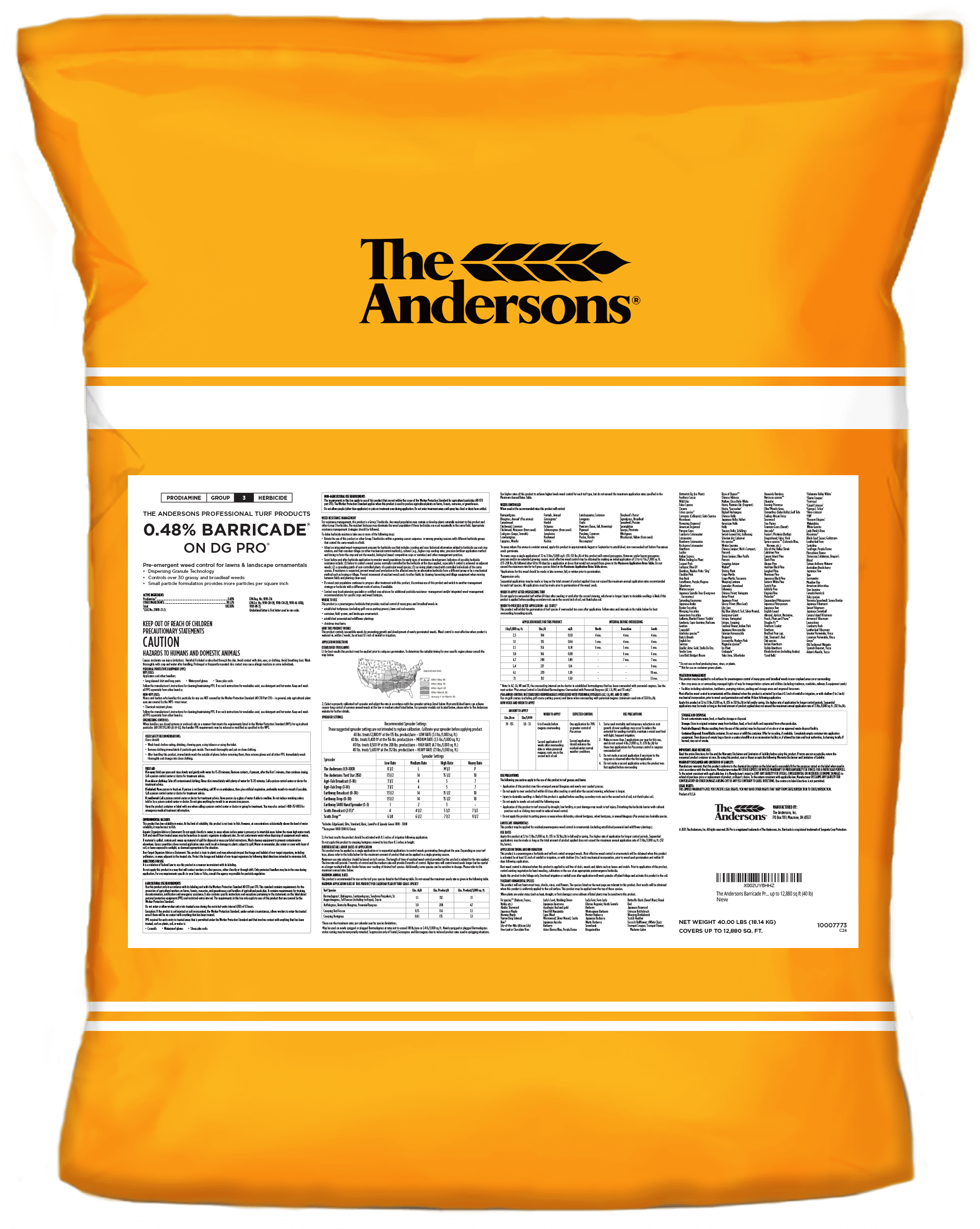 Andersons Barricade Professional-Grade Granular Pre-Emergent Weed ...