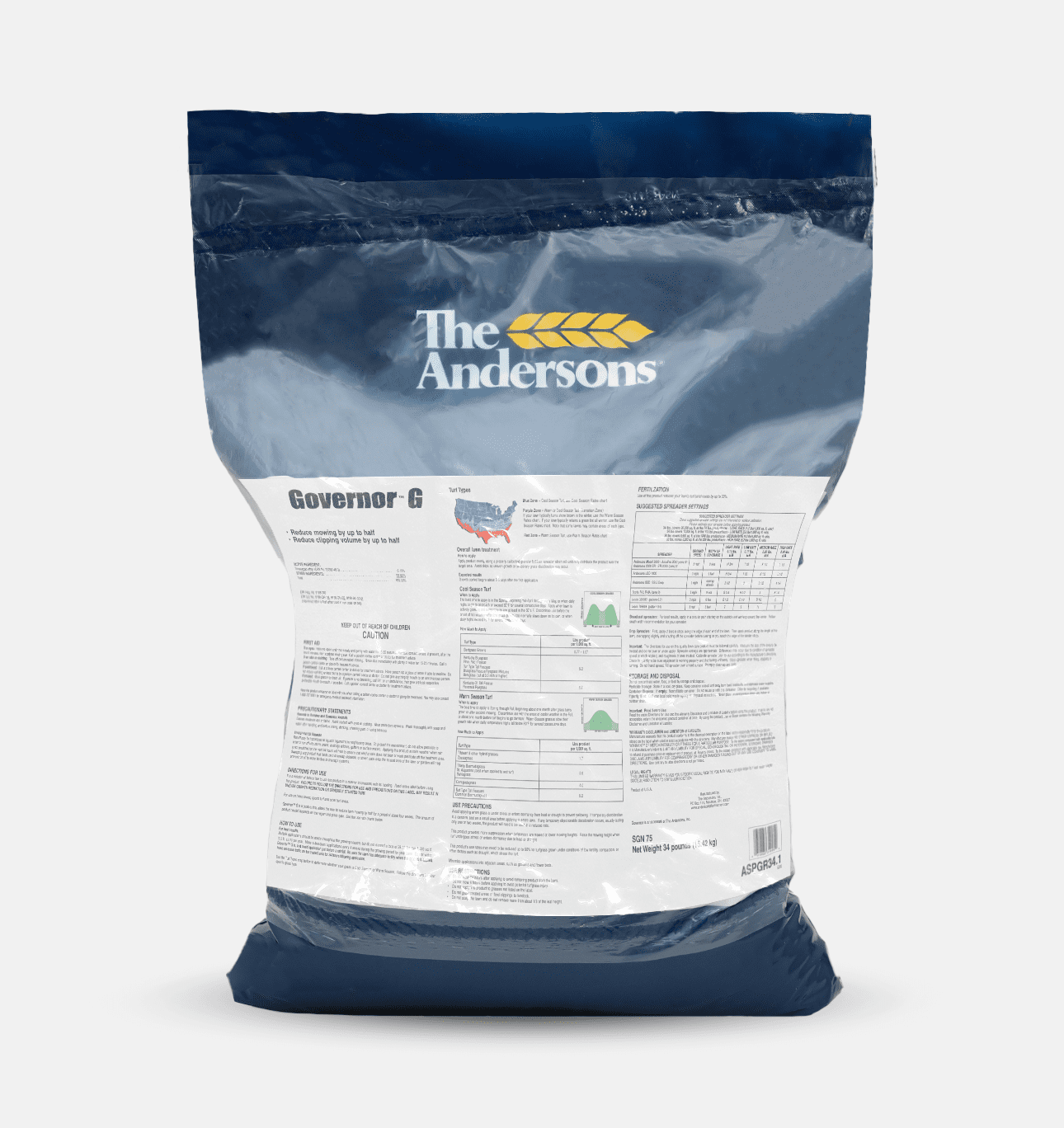 Andersons Governor G, Granular Lawn Growth Regulator, Root Fertilizer ...