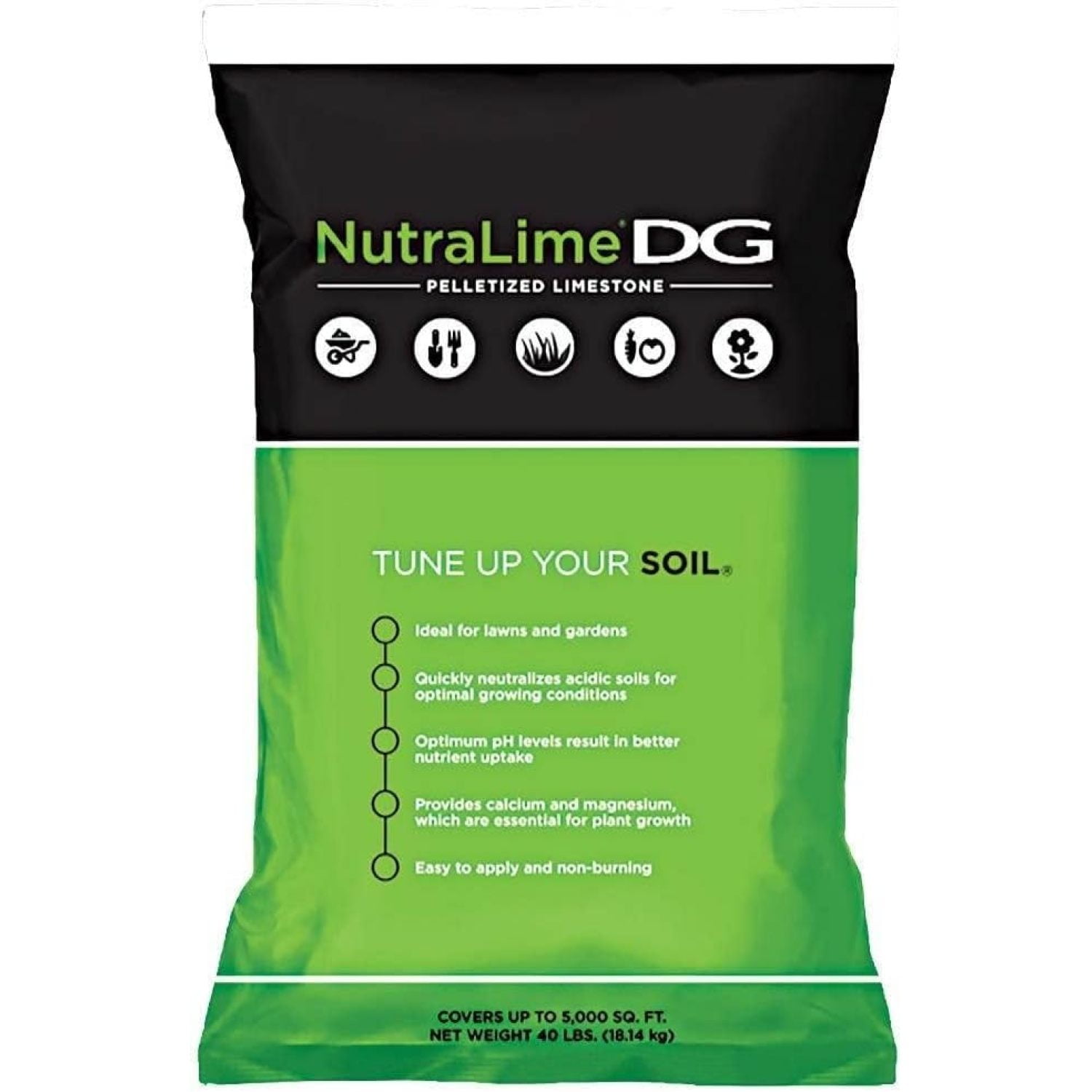 The Andersons NutraLime DG Pelletized Limestone 5,000 sq ft 40 lb Bag ...