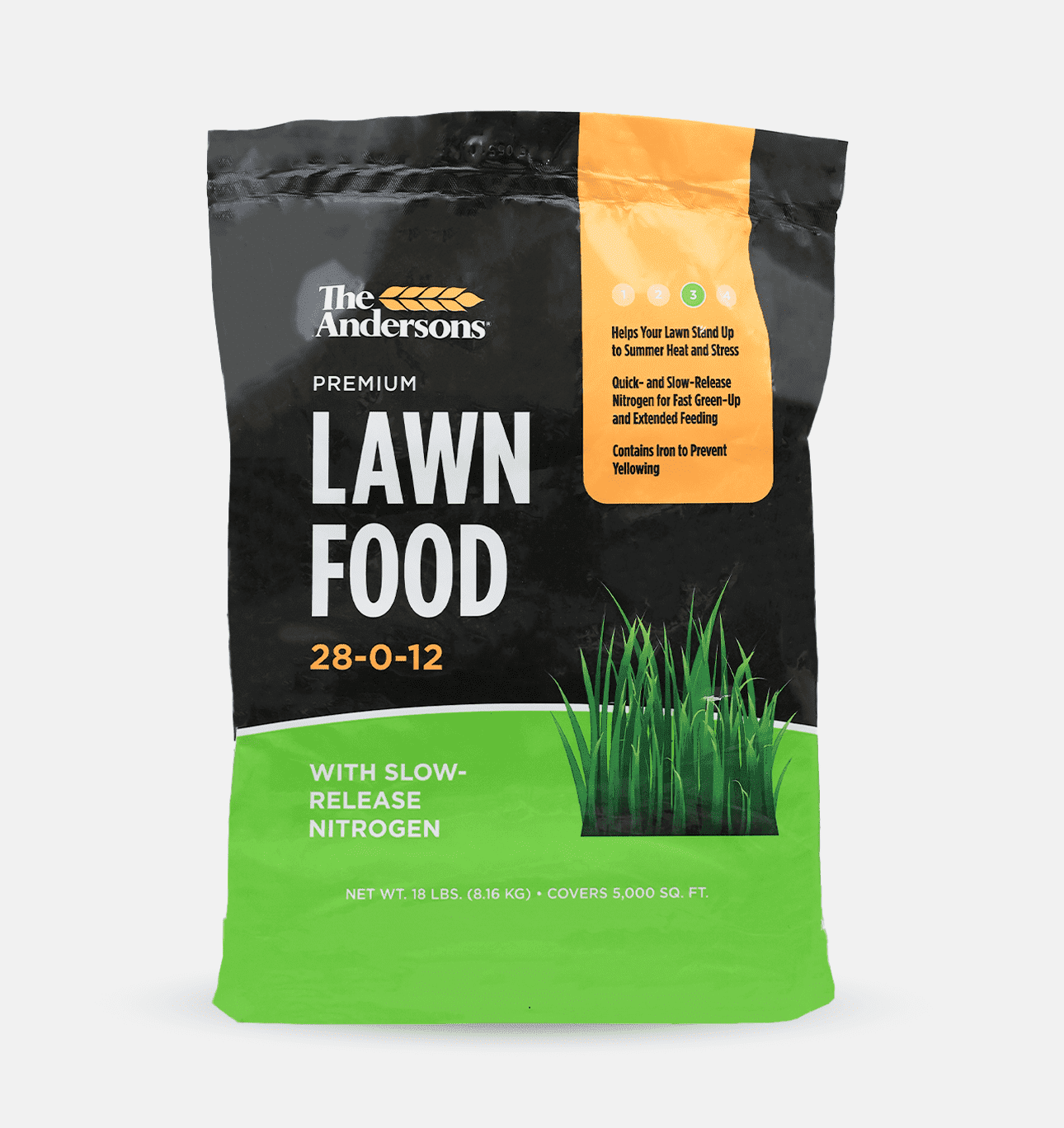 The Andersons Premium Lawn Food 28-0-12 Spring Summer Fertilizer, 5,000 ...