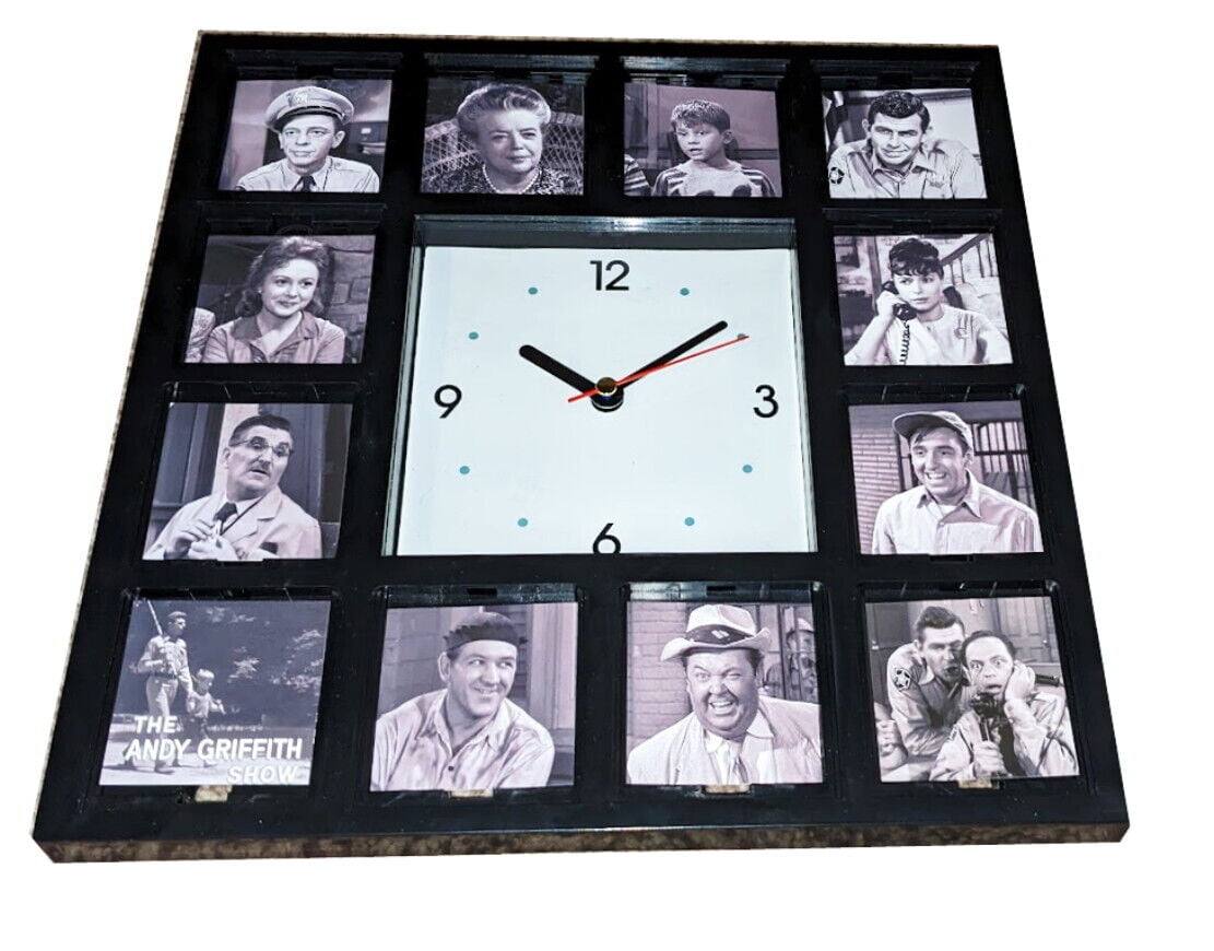 The Andy Griffith Show Clock with Barney Opie Goober Floyd Aunt Bea ...