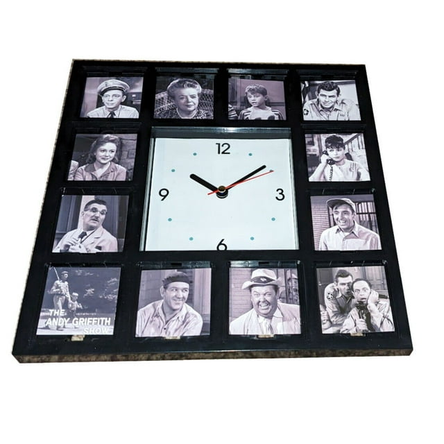 The Andy Griffith Show Clock with Barney Opie Goober Floyd Aunt Bea ...