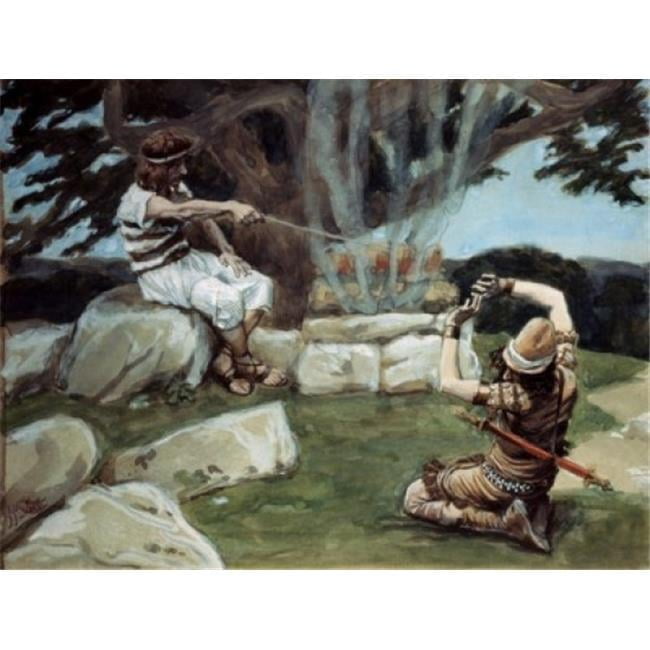 The Angel Puts Fire on the Altar of Gideon James Tissot 1836-1902 French Jewish Museum New York ...