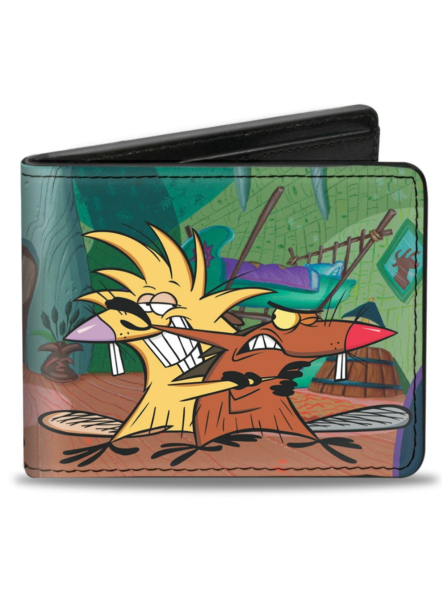 Nickelodeon Wallet, Bifold, Angry Beavers Norbert Daggett Poses, Vegan ...