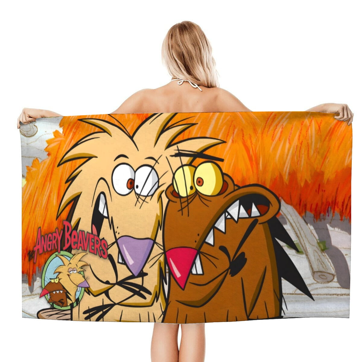 The Angry Beavers-theme Gifts Quick-dry Beach Towel for Women Girl ...