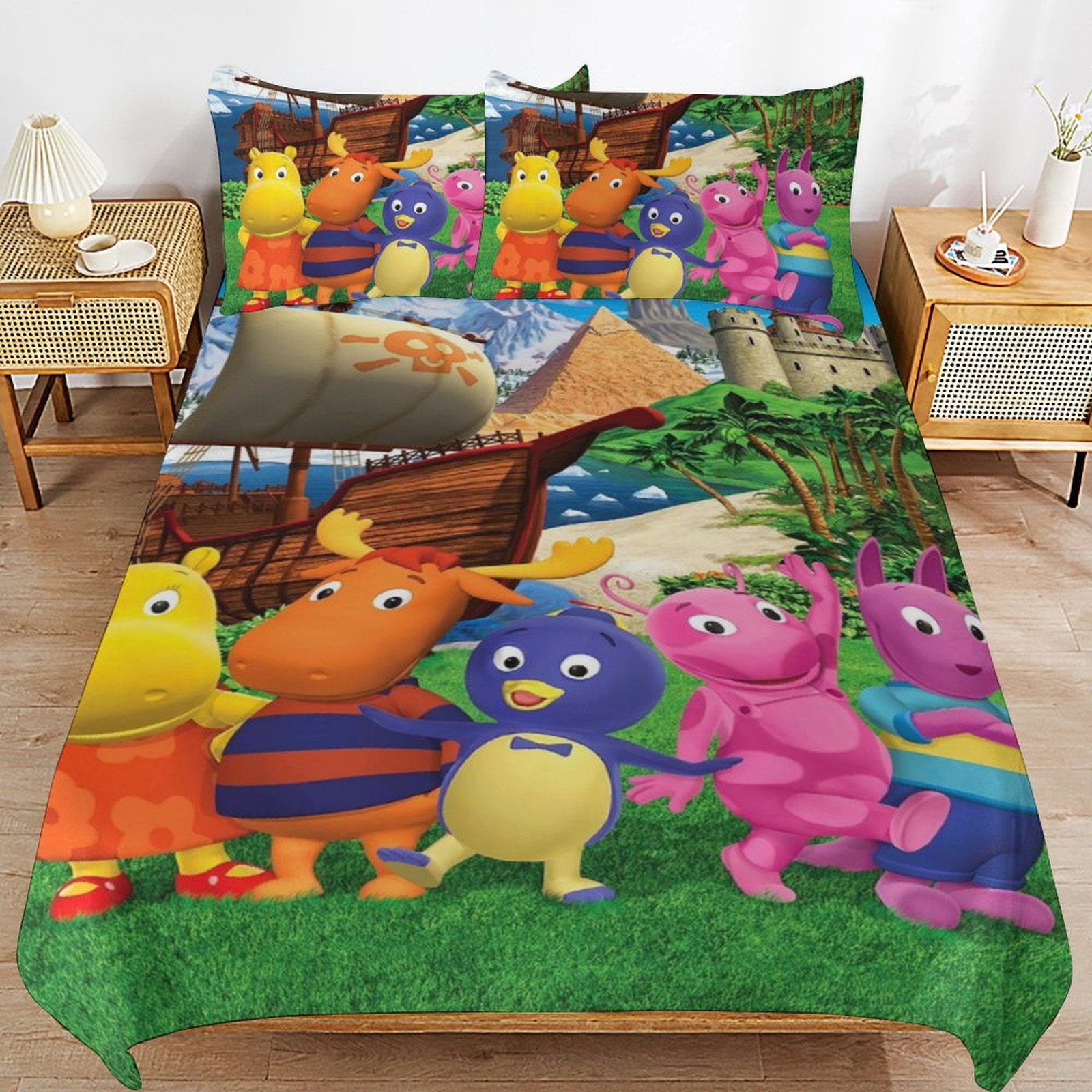 The Anime Backyardigans 3-Piece Bedding Set Warm And Comfortable Soft ...