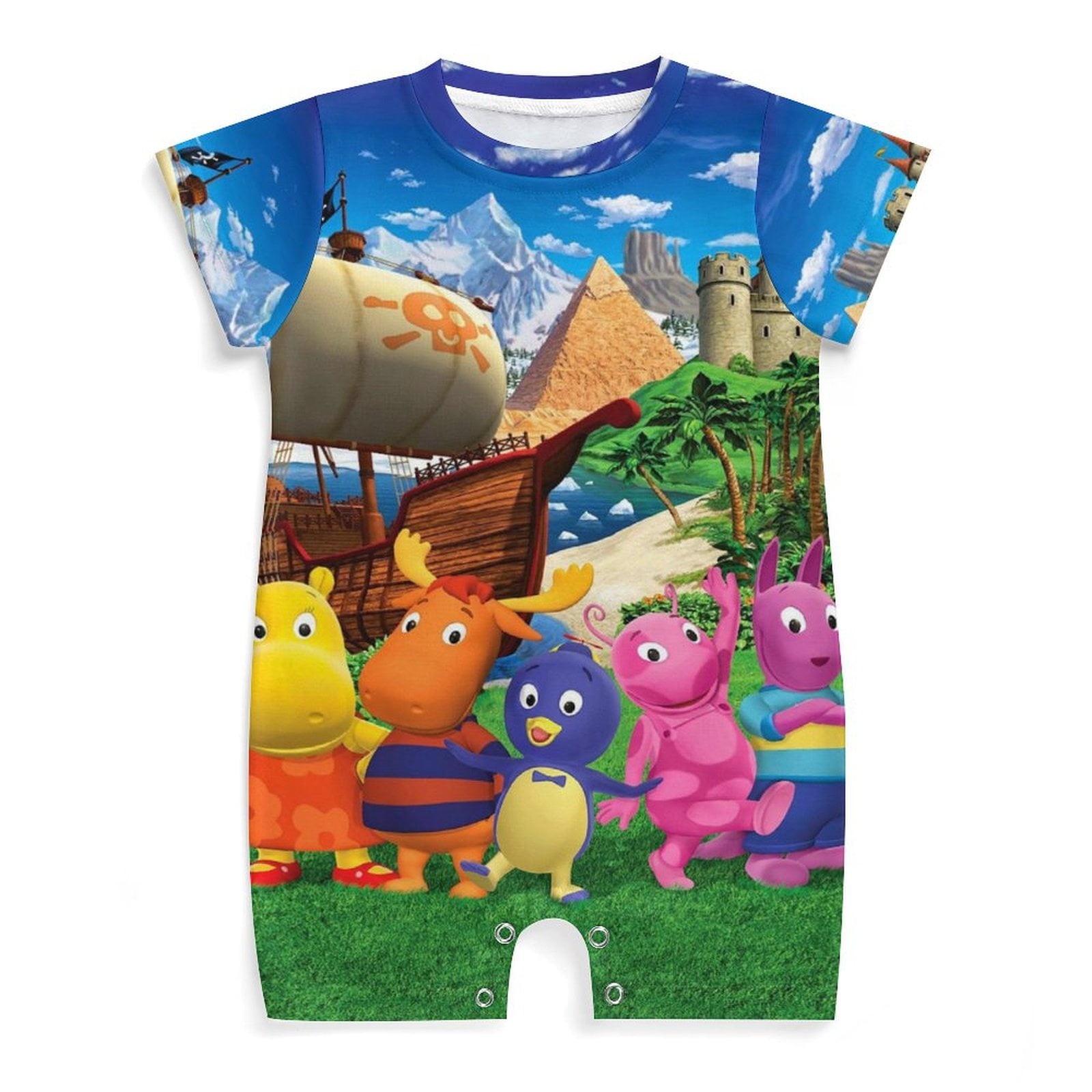 The Anime Backyardigans Baby Boy Girl Short Sleeve Romper Clothing Set ...