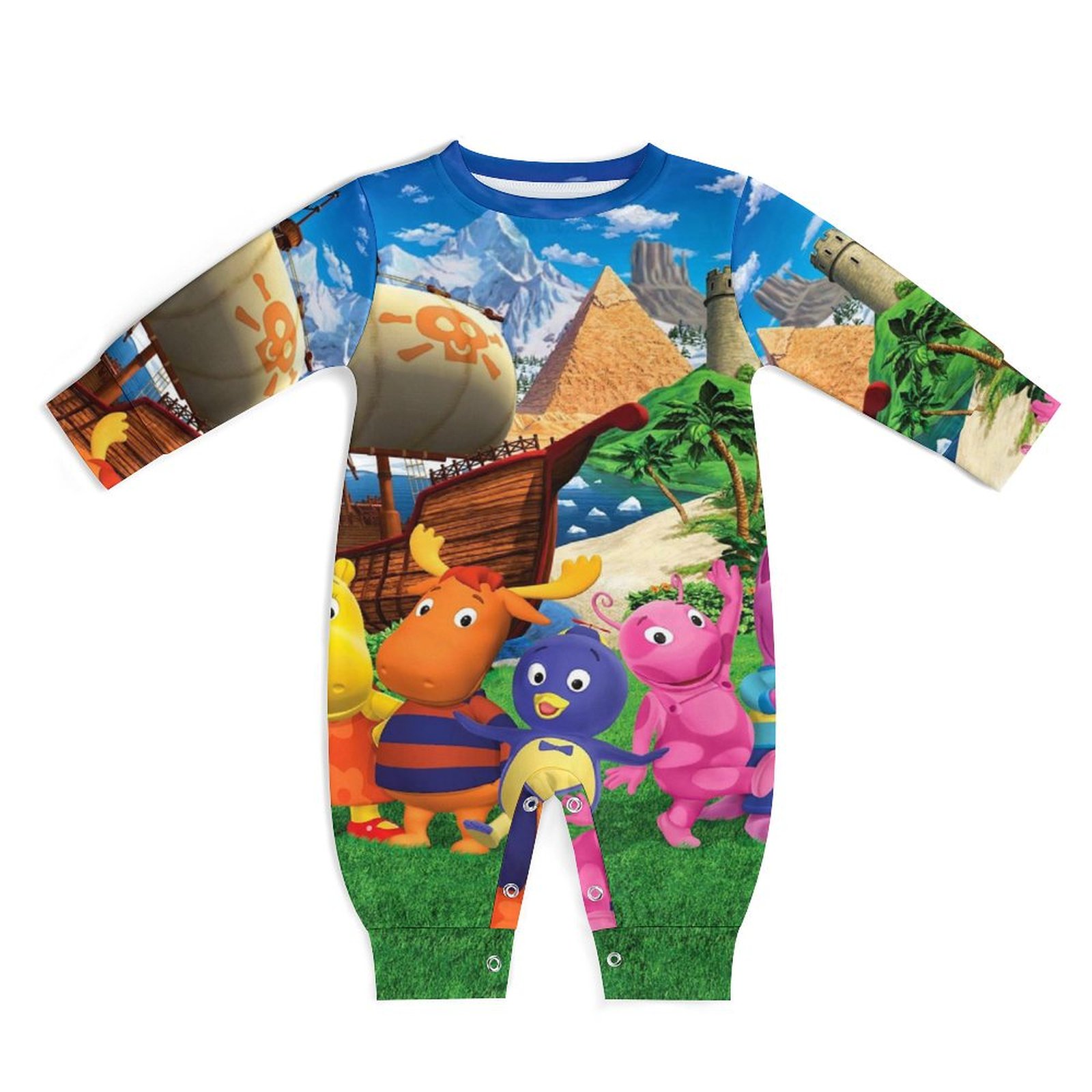 The Anime Backyardigans Baby Romper Jumpsuits, Long Sleeve Footless One ...