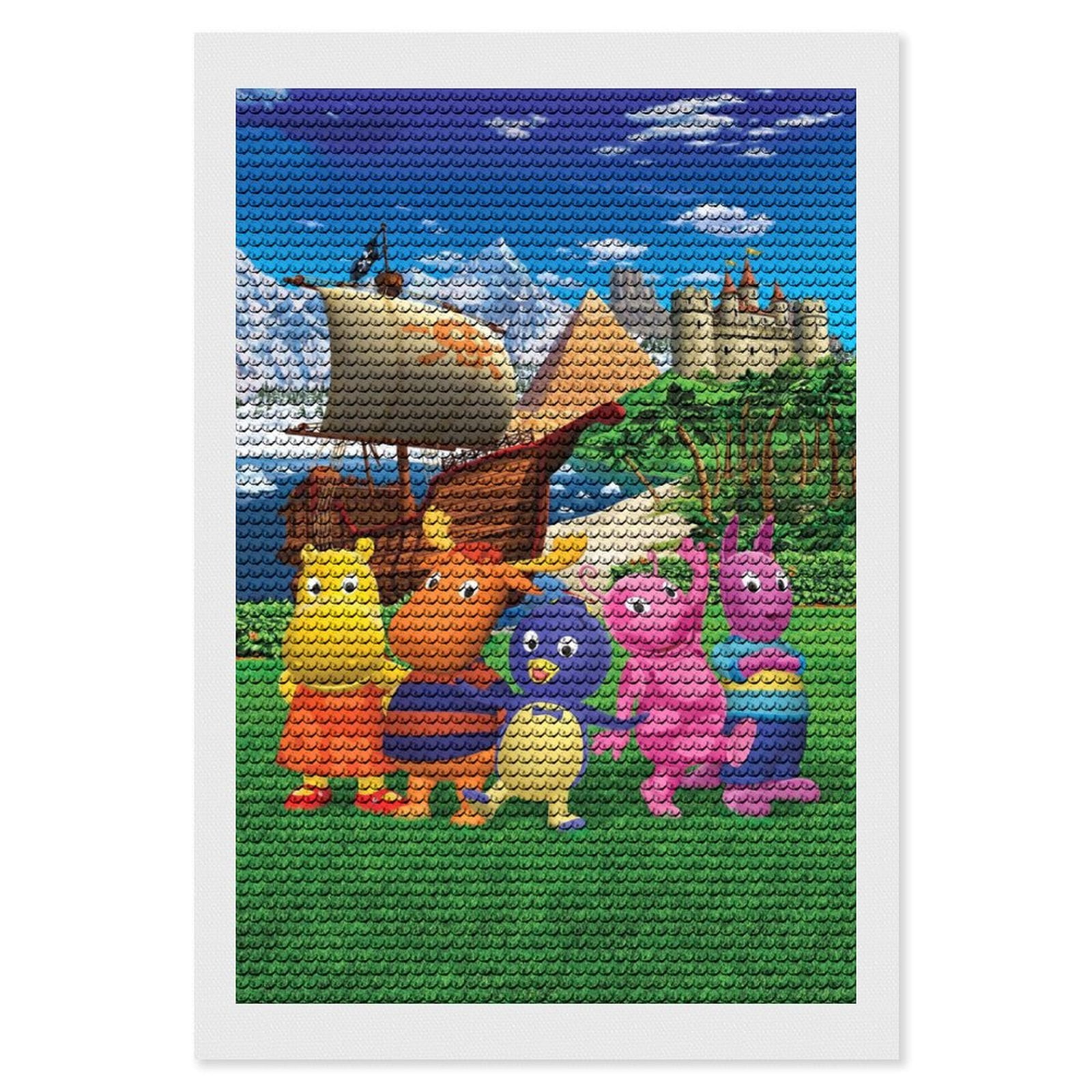 The Anime Backyardigans Diamond Art Painting for Adult, DIY Full Round ...