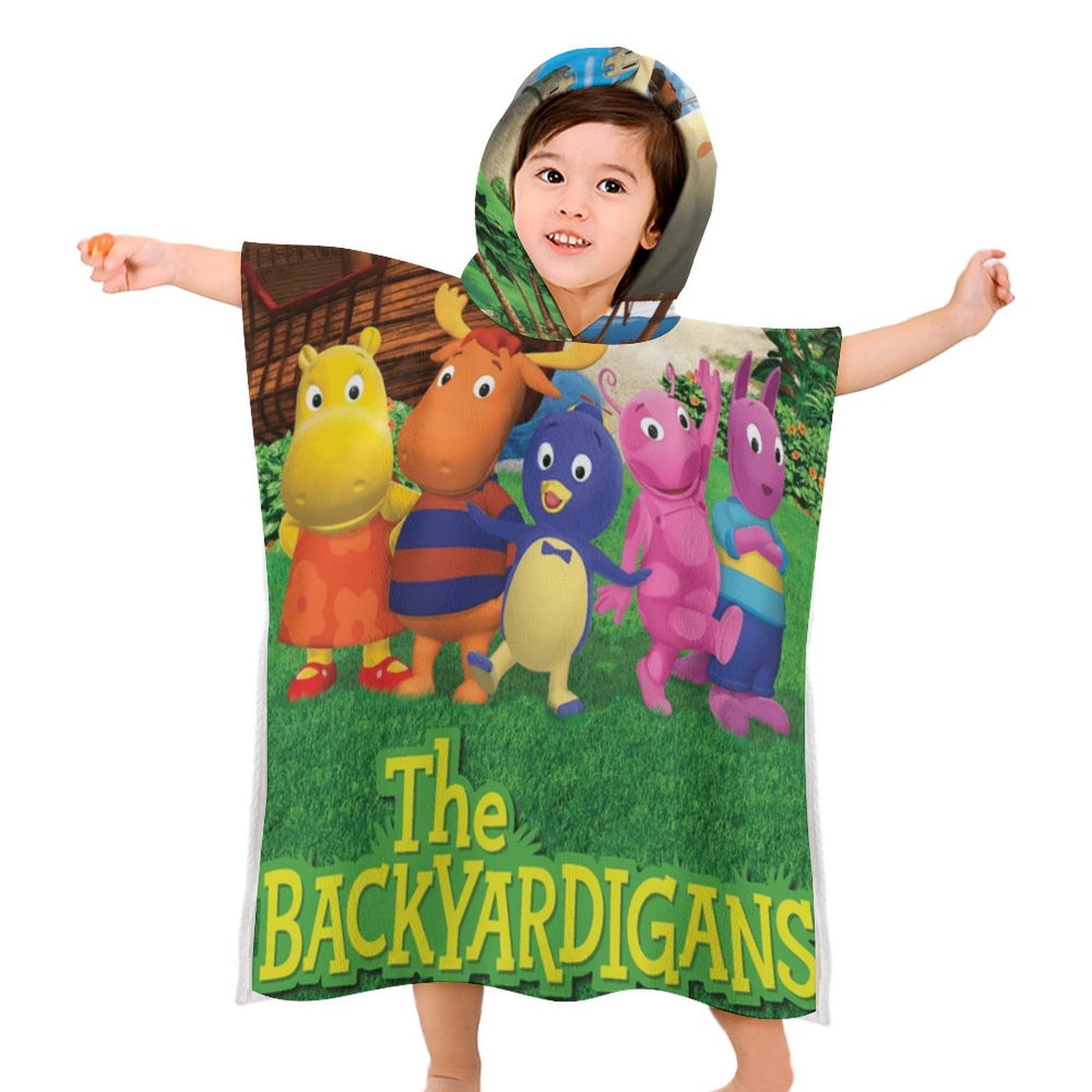 The Anime Backyardigans Kids Beach Towels with Hood Soft Quick Dry ...