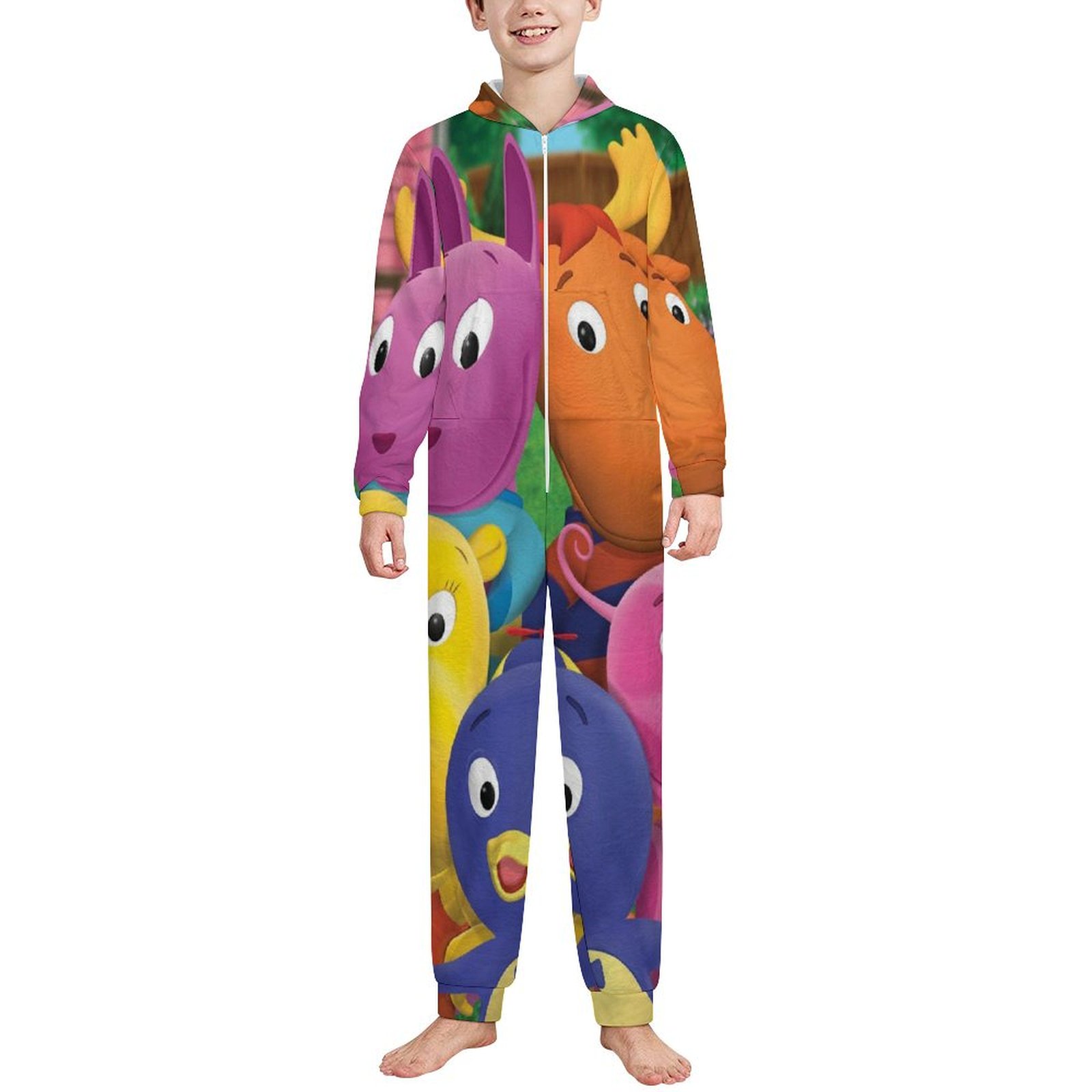 The Anime Backyardigans Kids Pajamas One Piece Hooded Union Suit Onesie ...