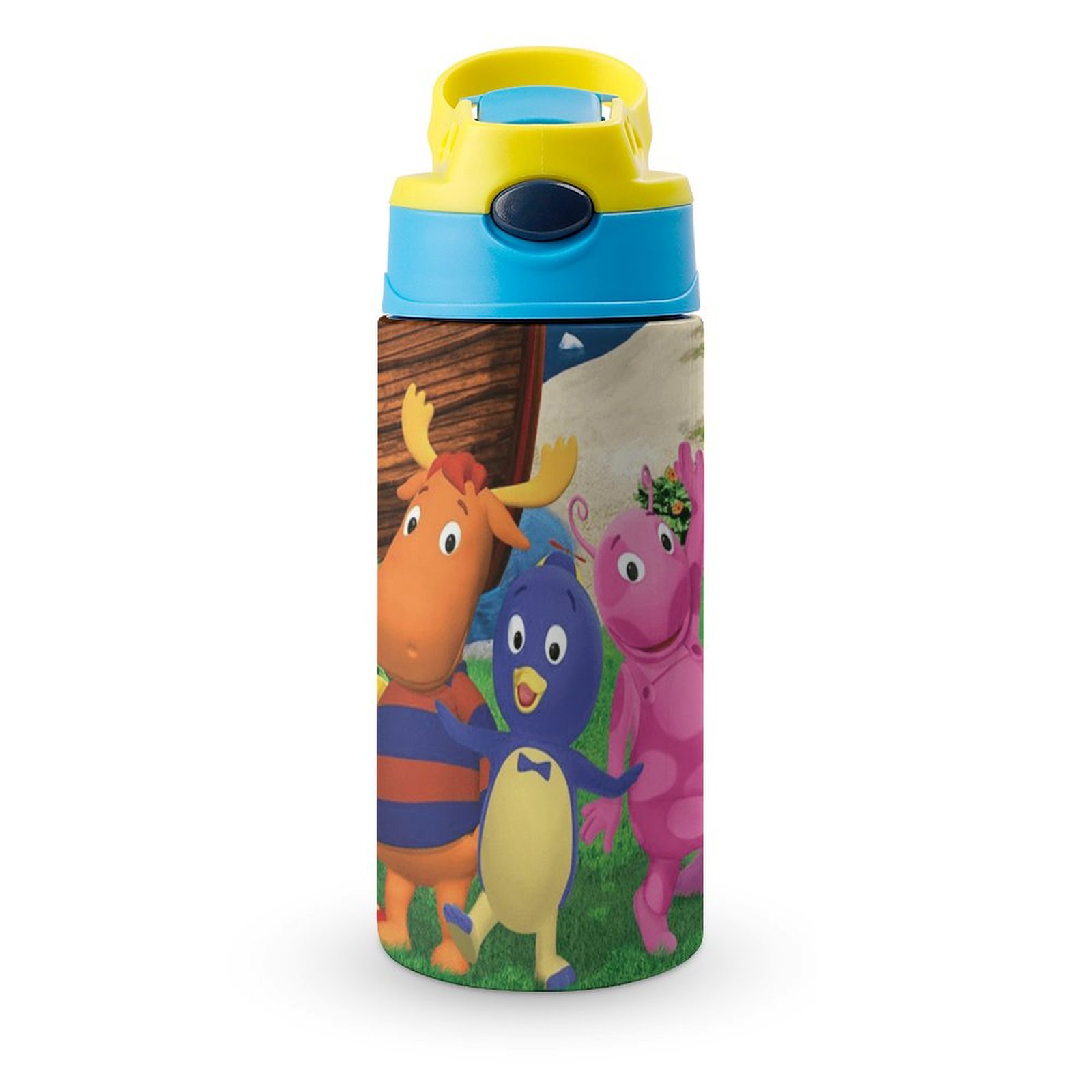 The Anime Backyardigans Kids Straw Water Bottle, Stainless Steel Vacuum ...