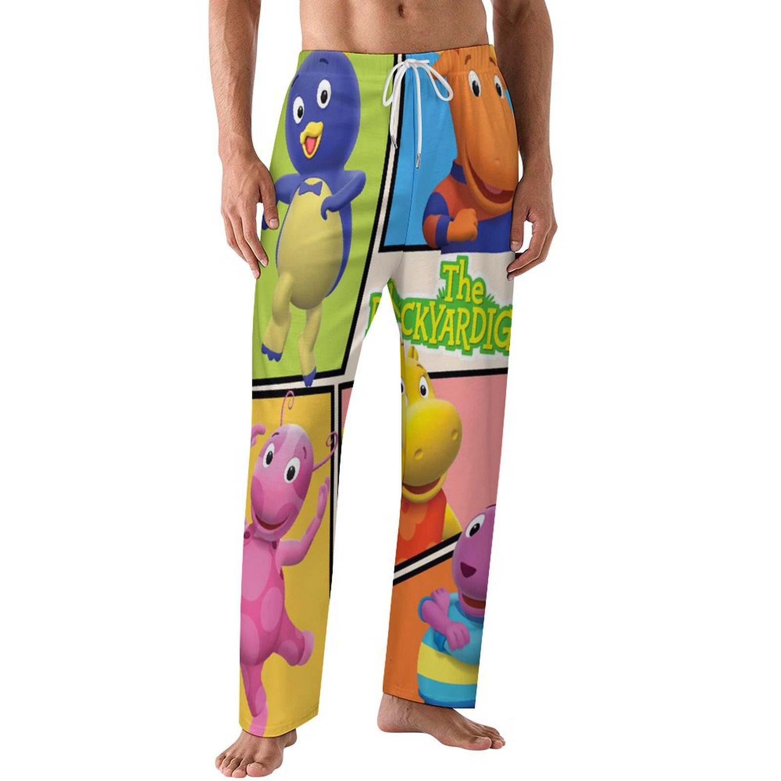 The Anime Backyardigans Men Pajama Pants Bottoms Lounge Pants Elastic ...