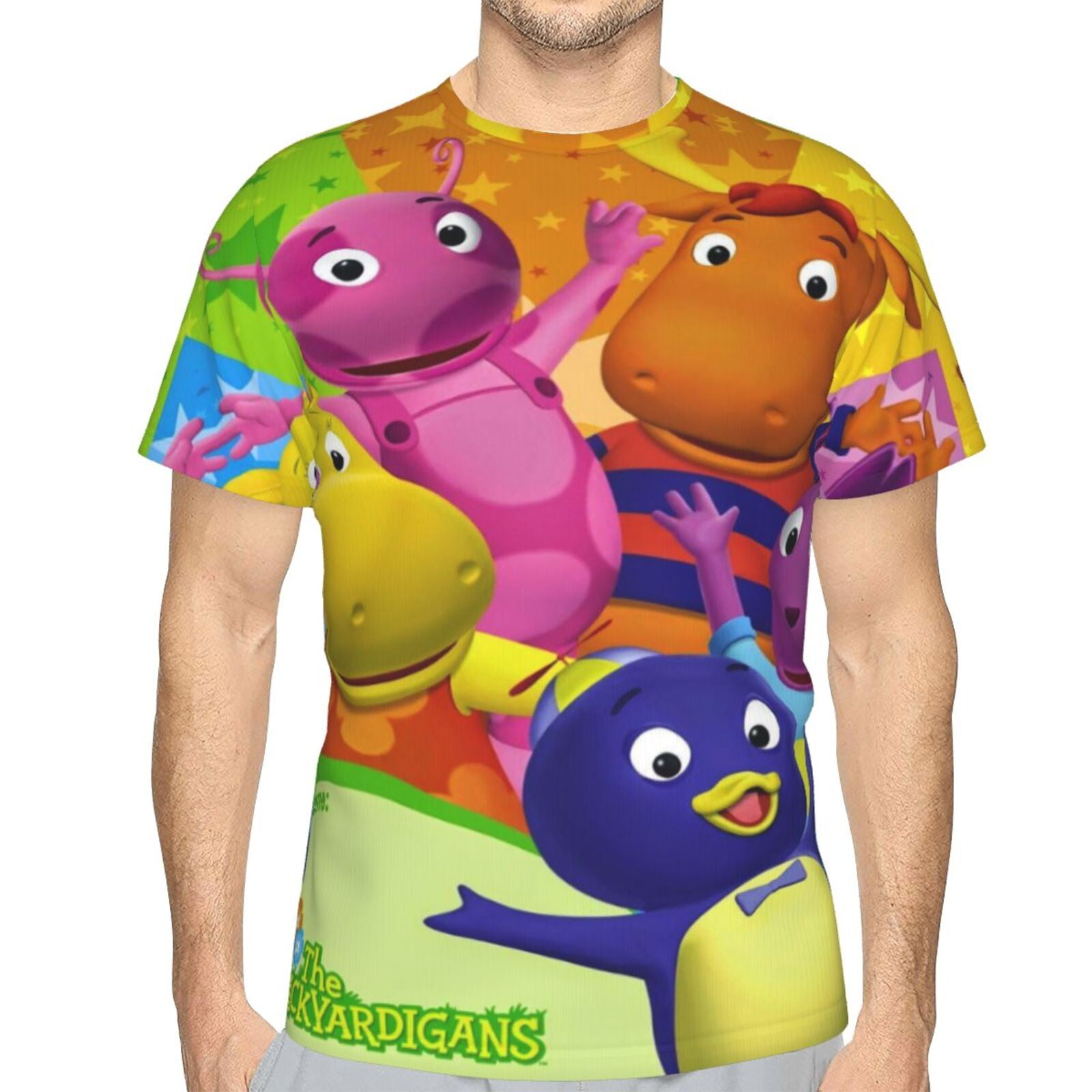 The Anime Backyardigans Mens 3d Graphic Print Shirts Casual Short ...