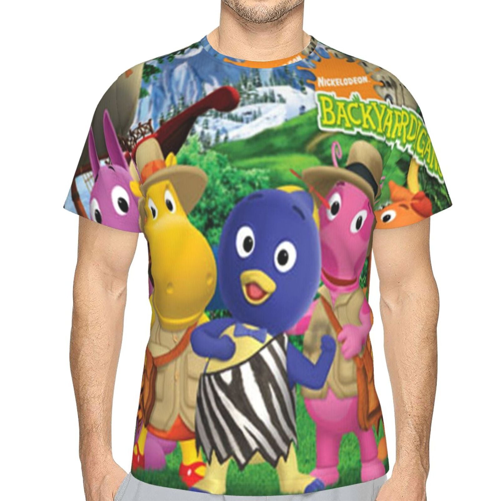 The Anime Backyardigans Mens 3d Graphic Print Shirts Casual Short ...