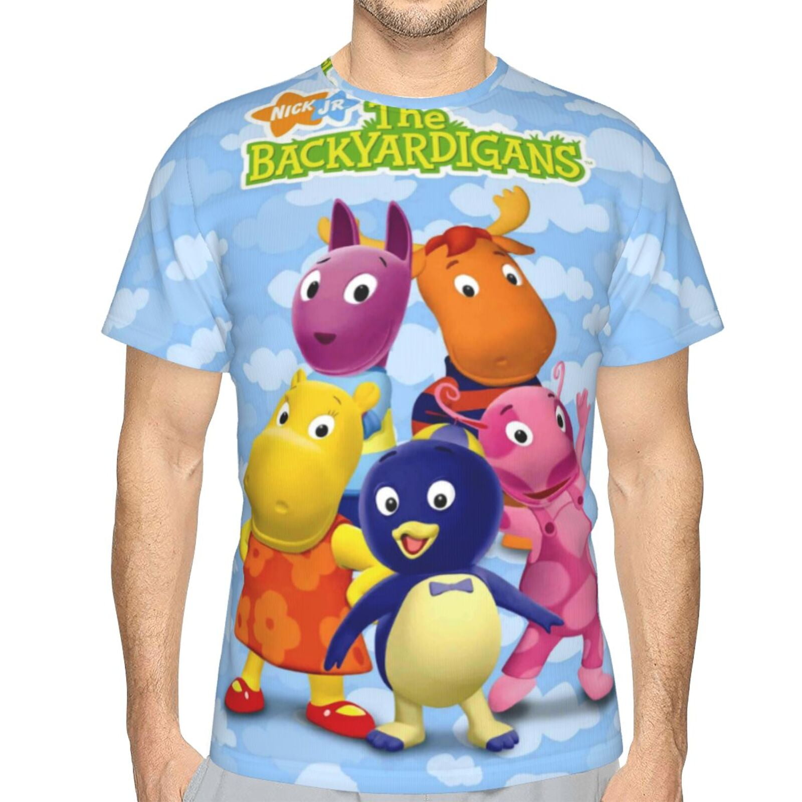 The Anime Backyardigans Mens 3d Graphic Print Shirts Casual Short ...