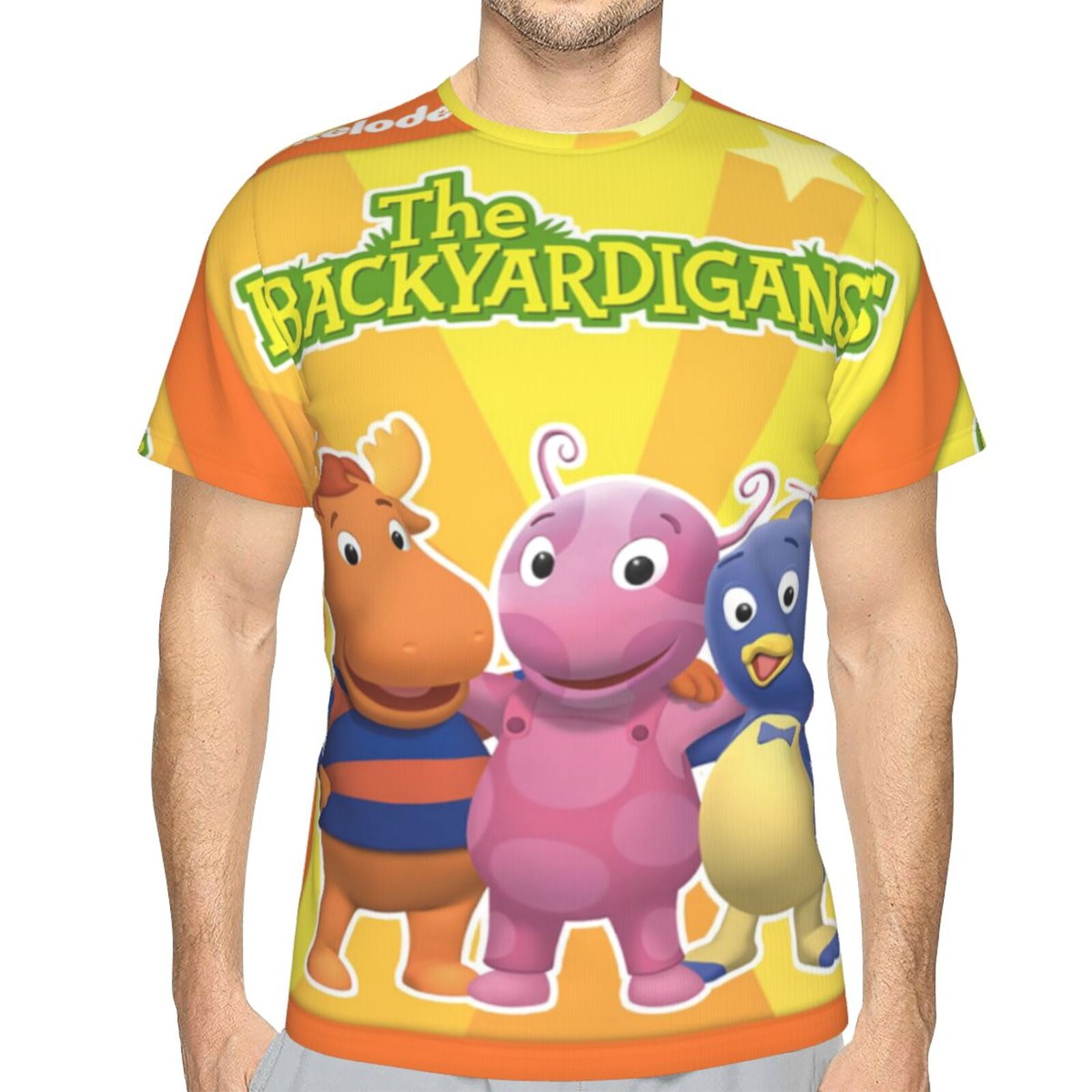 The Anime Backyardigans Mens 3d Graphic Print Shirts Casual Short ...