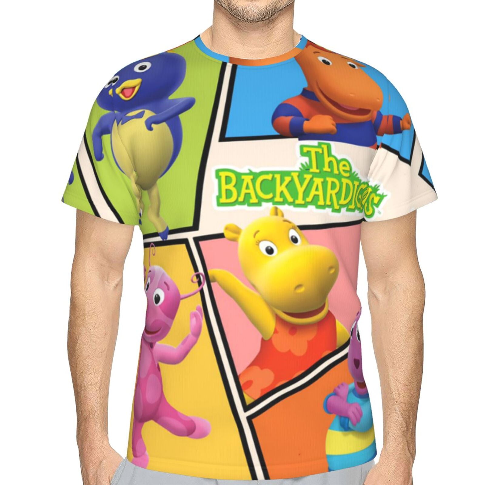 The Anime Backyardigans Mens 3d Graphic Print Shirts Casual Short ...