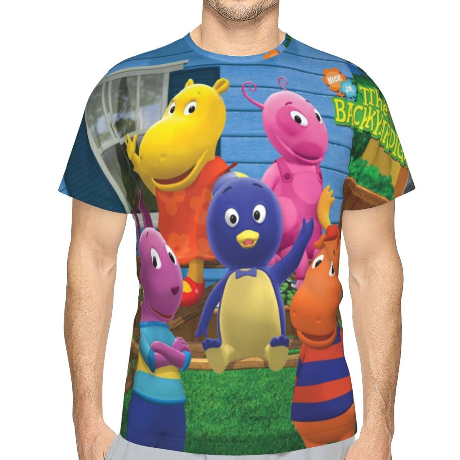 The Anime Backyardigans Mens 3d Graphic Print Shirts Casual Short ...
