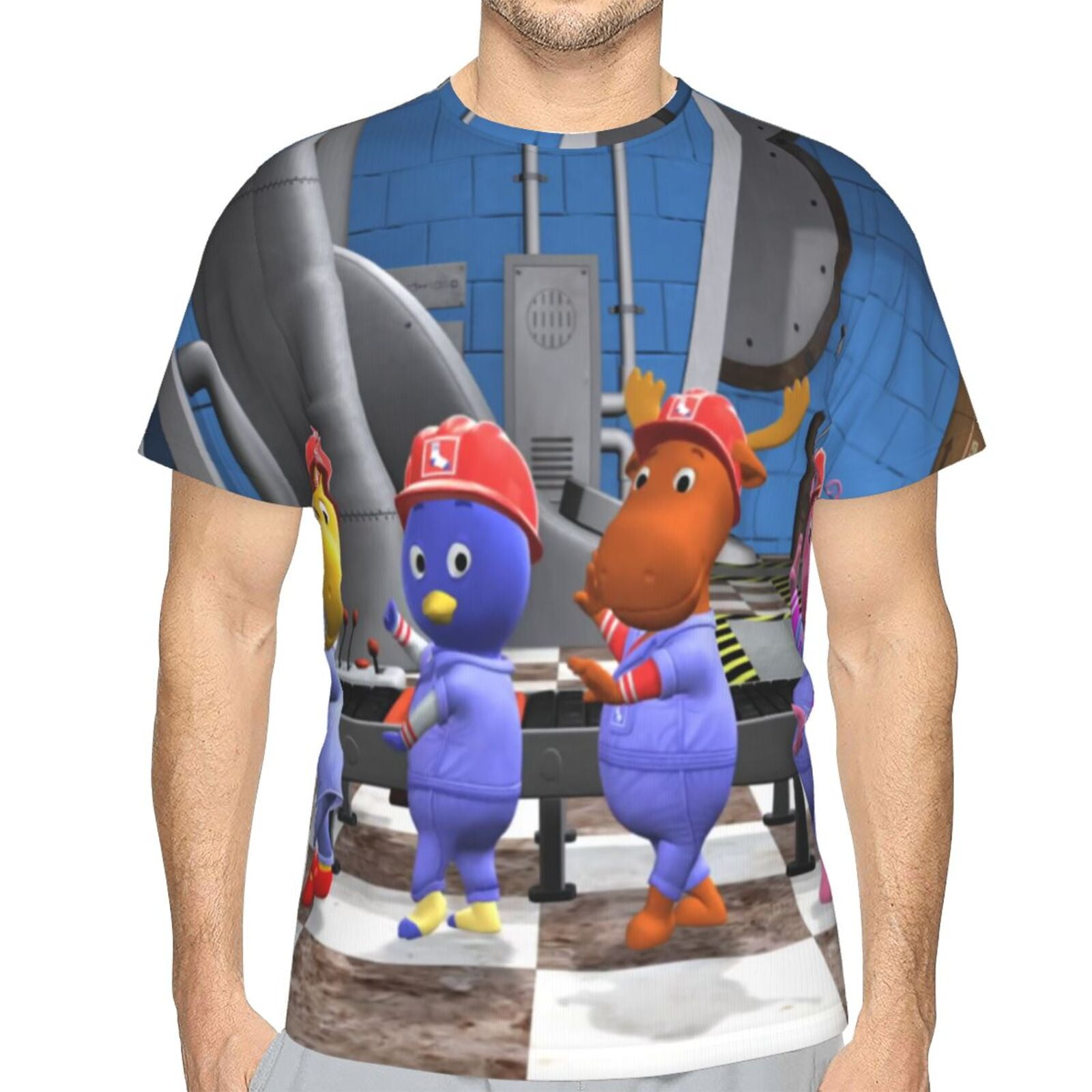 The Anime Backyardigans Mens 3d Graphic Print Shirts Casual Short ...