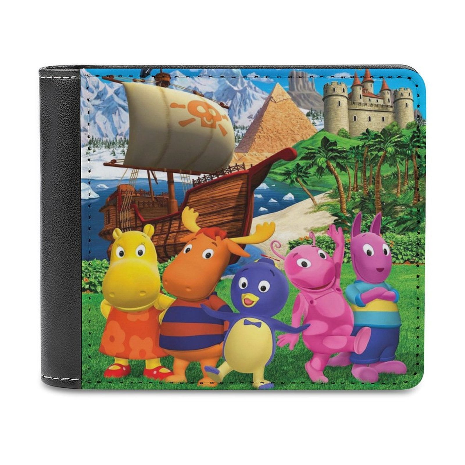 The Anime Backyardigans Mens Wallet Genuine Leather Bifold Extra ...