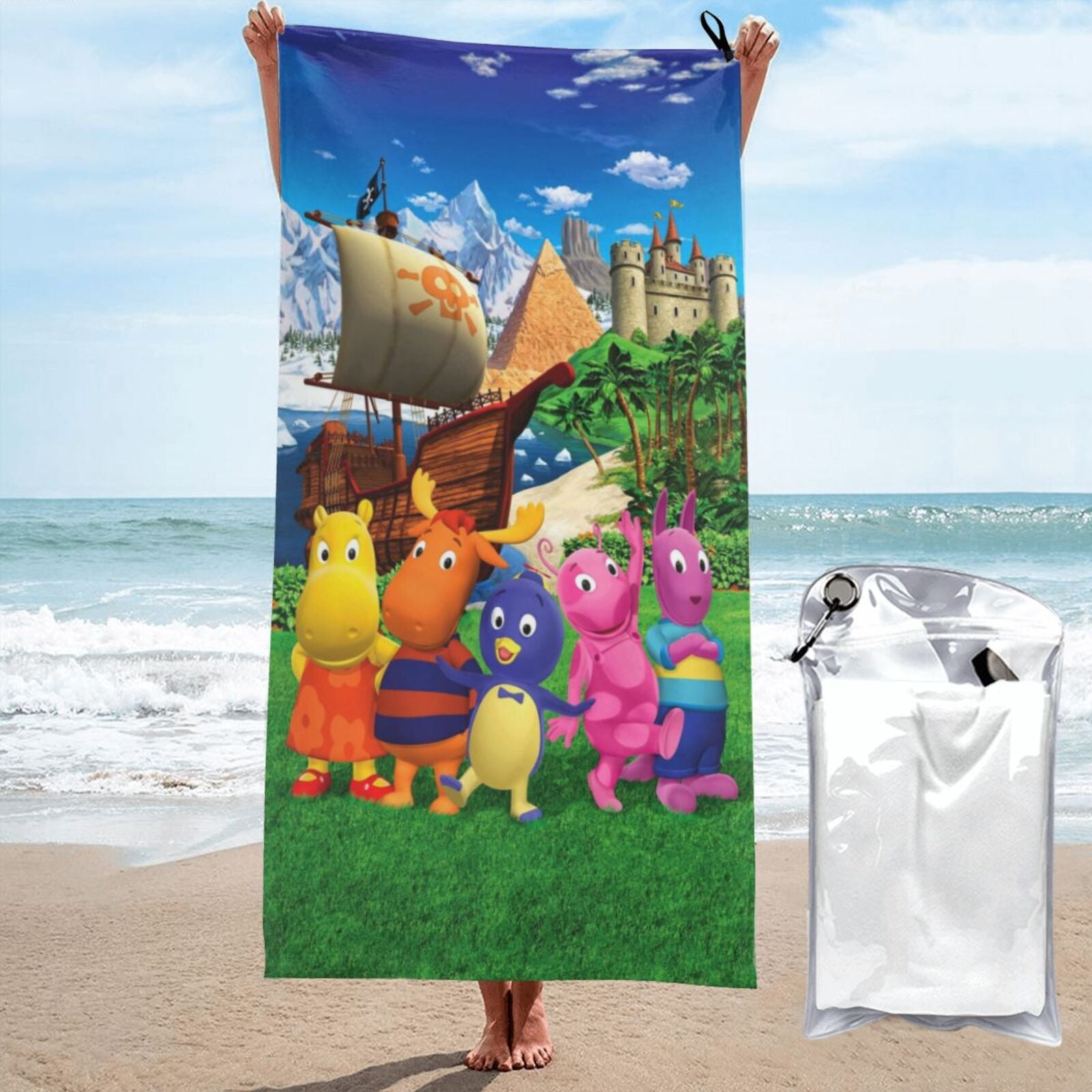The Anime Backyardigans Microfiber Lightweight Beach Towel Quick Dry ...
