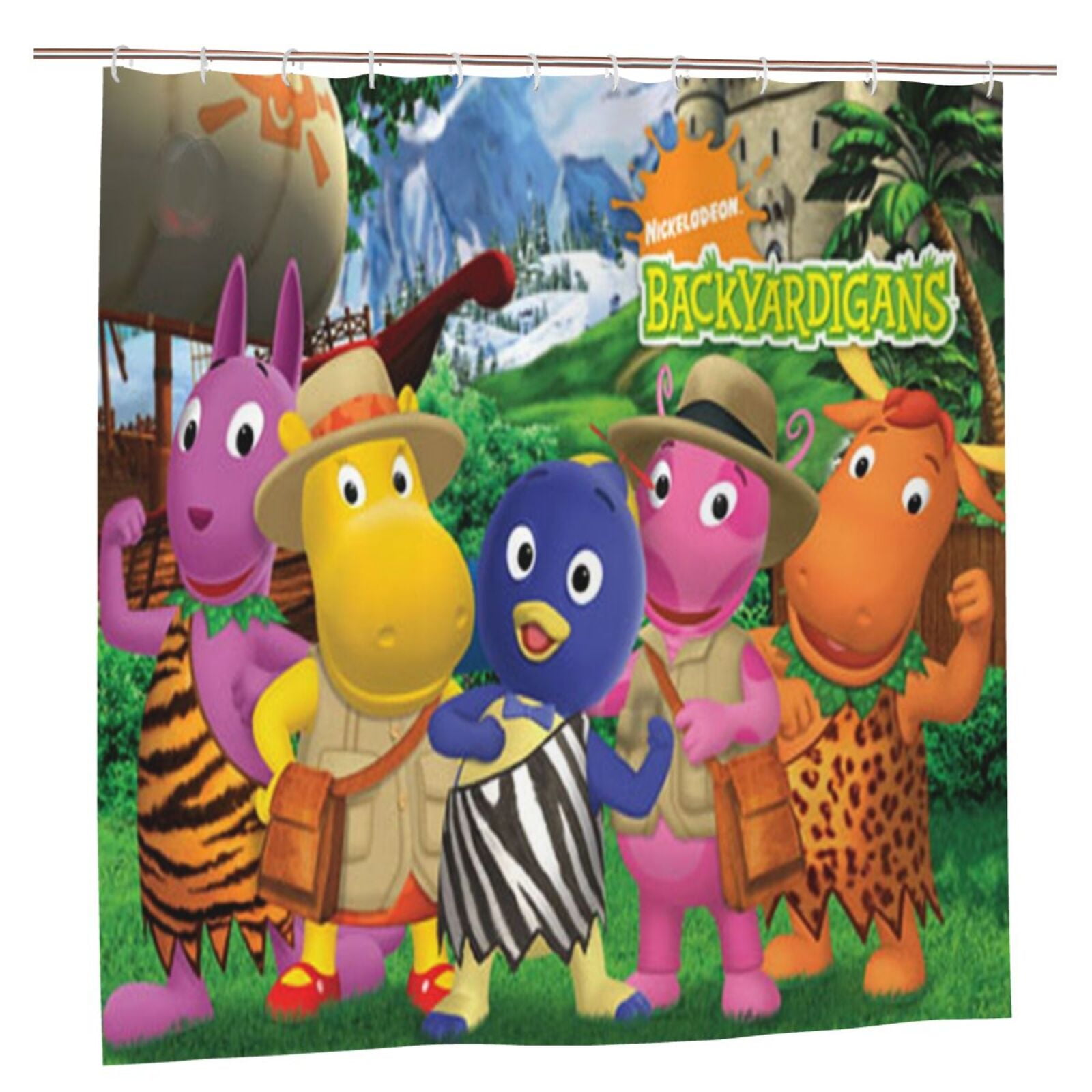 The Anime Backyardigans Shower Curtain, Funny Anime Shower Curtain Sets ...