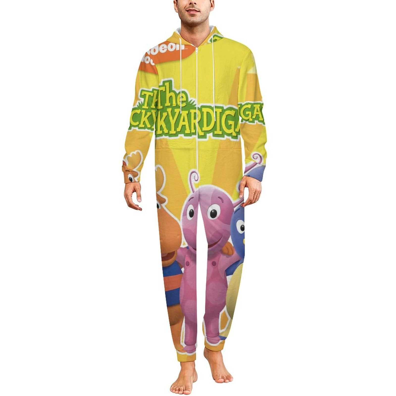 The Anime Backyardigans Unisex Onesie Pajamas Zipper Jumpsuit Hooded ...