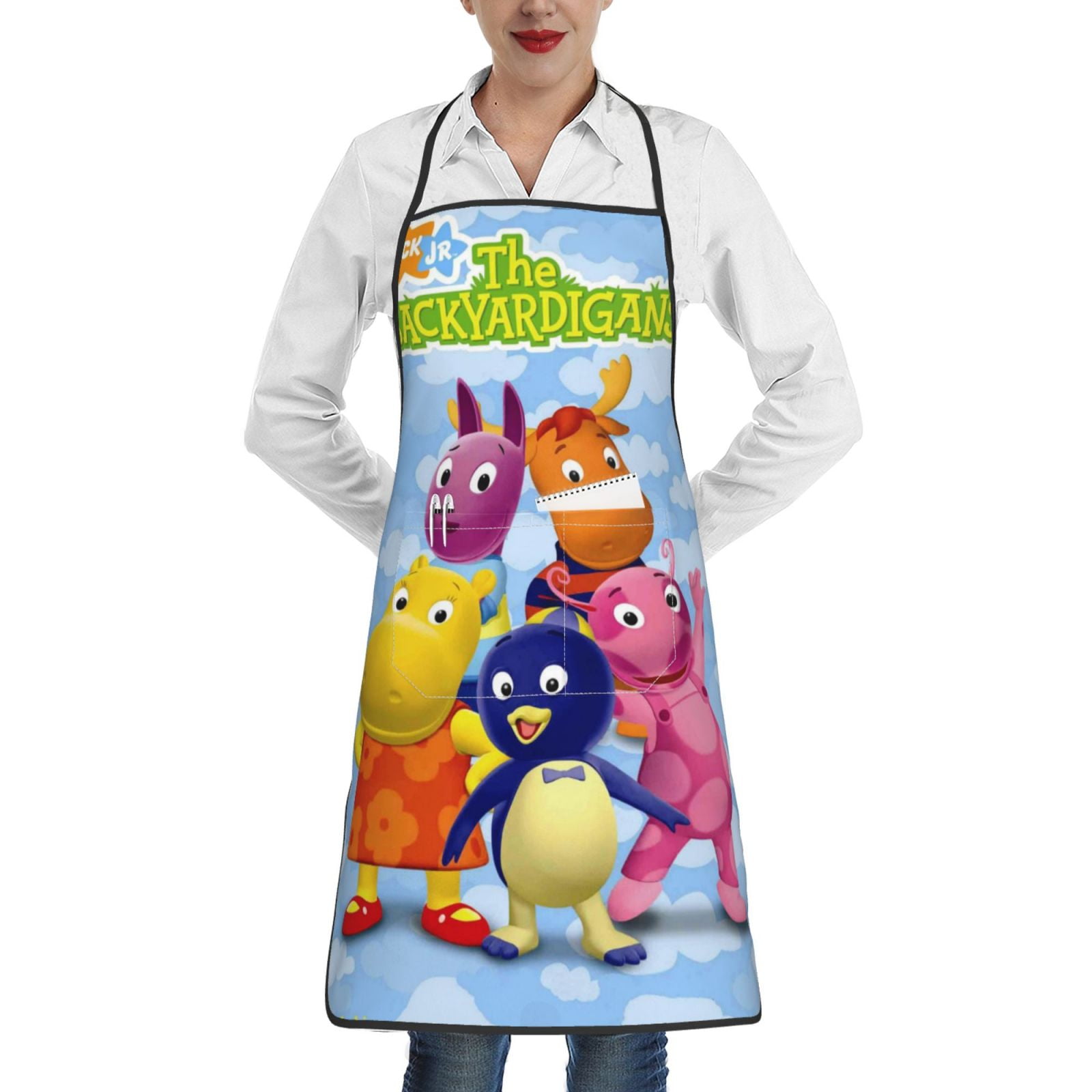 The Anime Backyardigans Waterproof Cooking Aprons, Adjustable Bib Soft ...