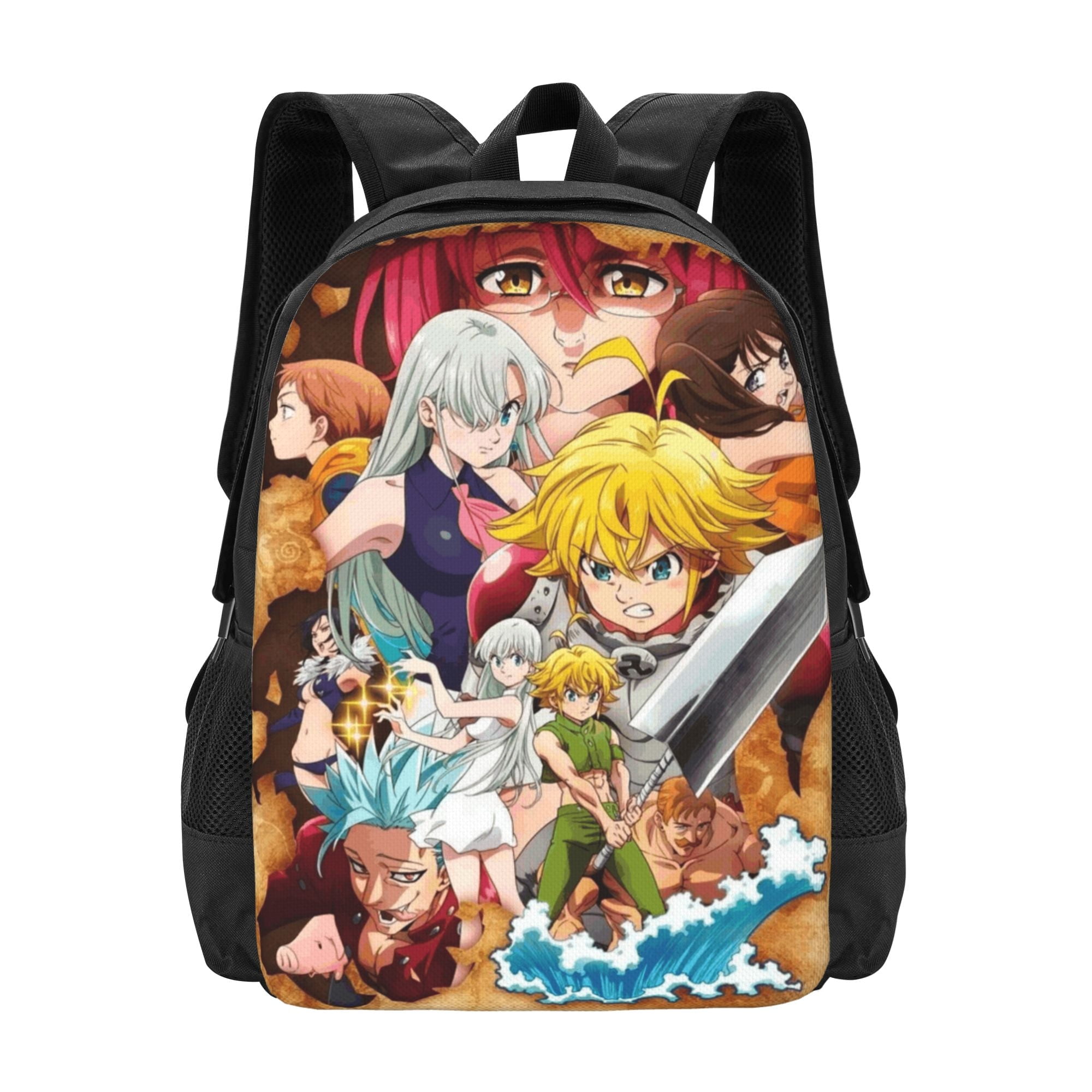 The Anime Seven Cartoon Deadly Sins Backpack Casual Daypack Travel ...