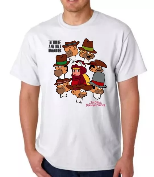The Ant Hill Mob And Penelope Pitstop T-Shirt Cartoon Hanna Barbera ...